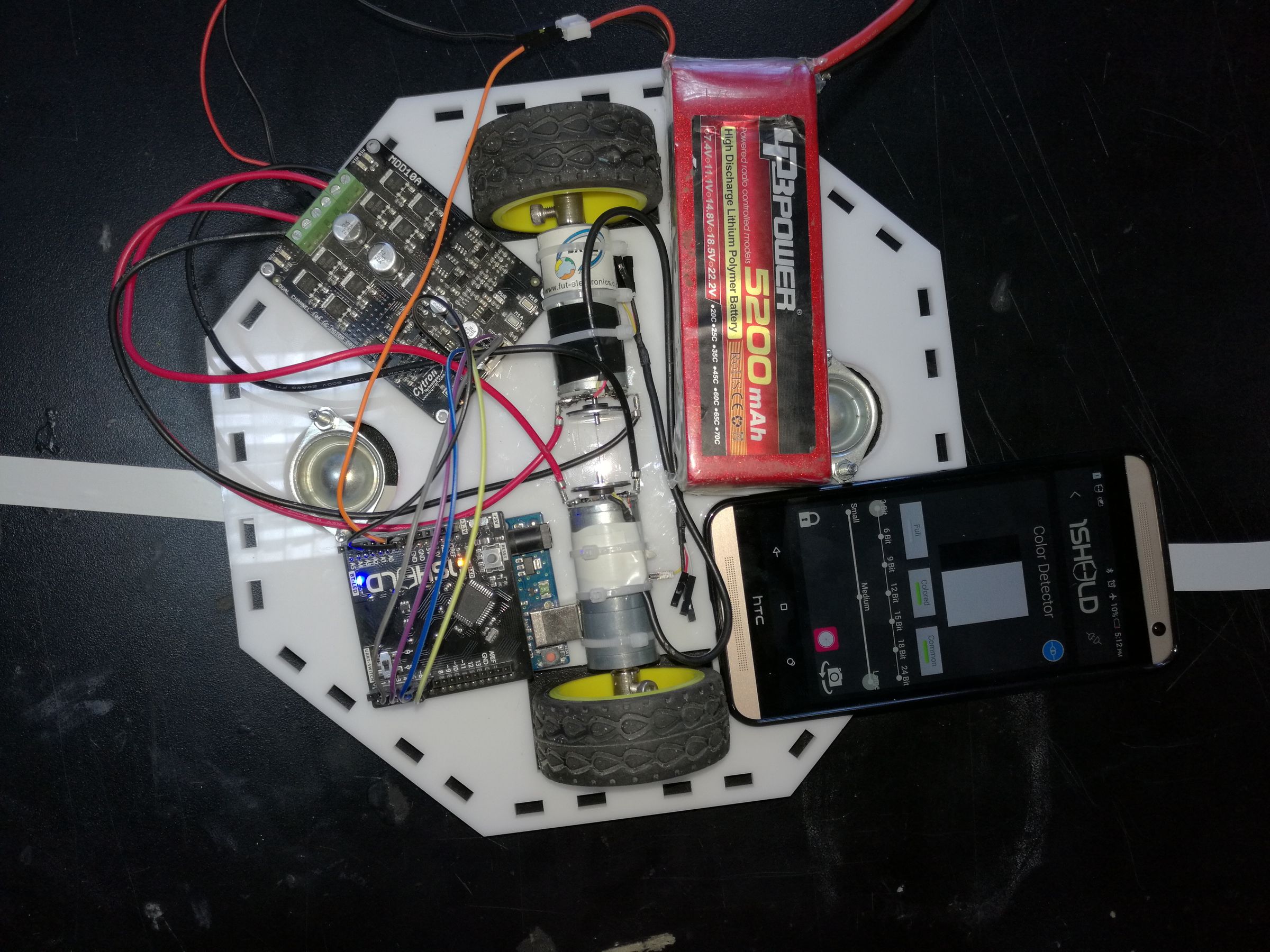 Line Follower Robot Using Camera Shield in 1Sheeld & Arduino : 5 Steps ...