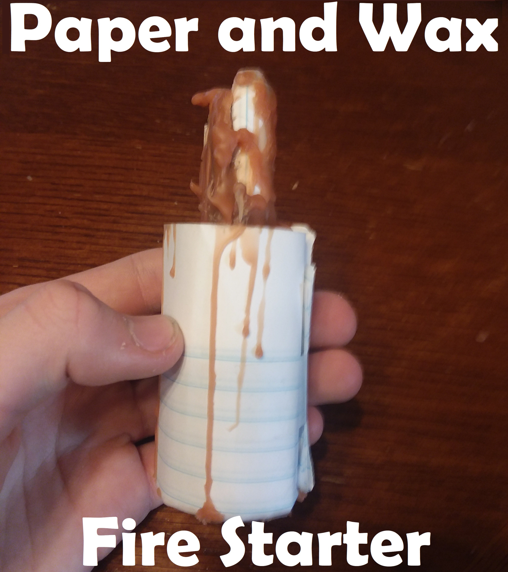Paper and Wax Fire Starter : 3 Steps - Instructables