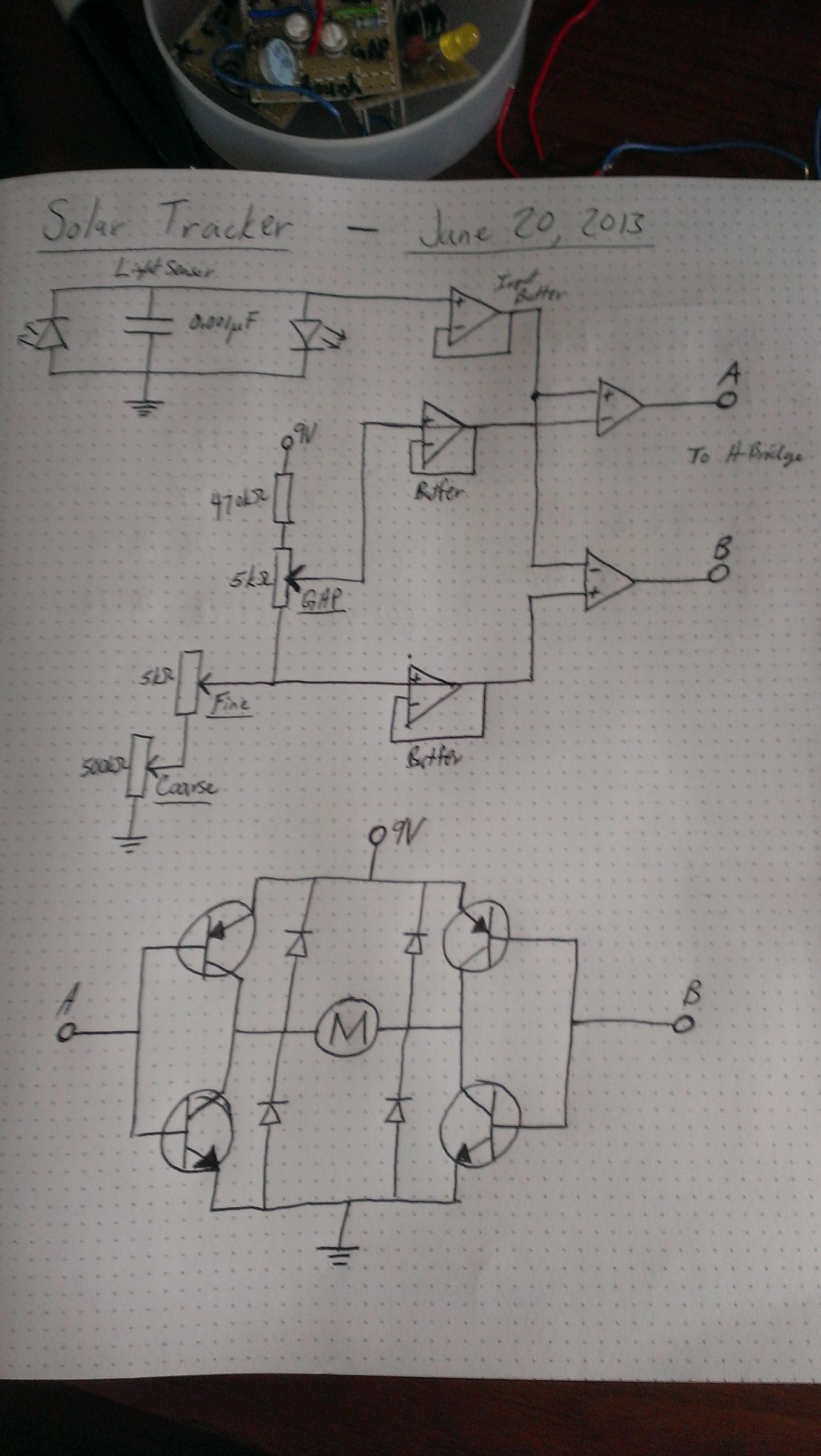 Portable Solar Tracker Project - Circuit Design and Breadboarding : 5 ...