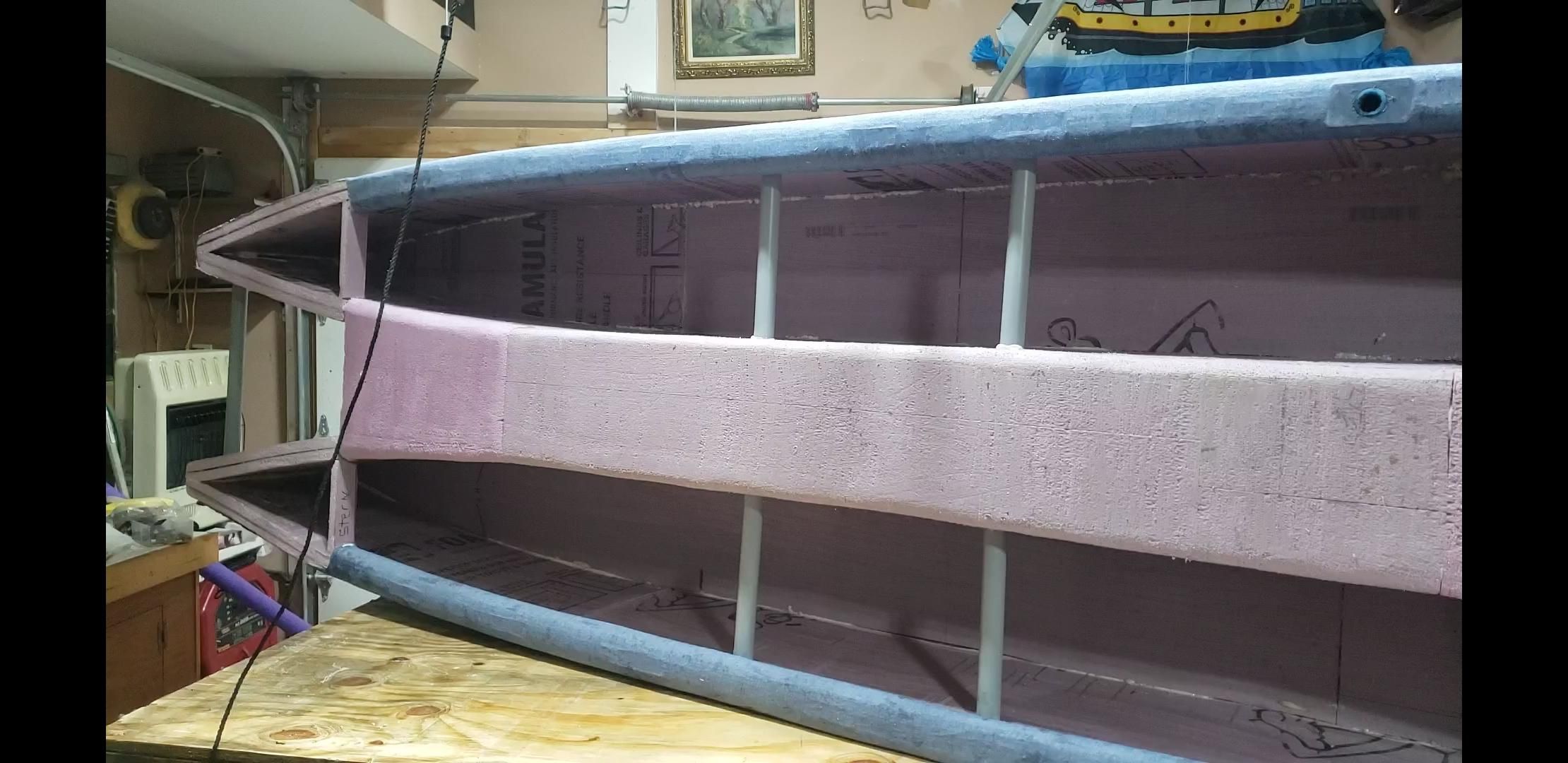 Seafoam Kayak, the Unsinkable Foam Kayak Anyone Can Build, 16 Pounds ...