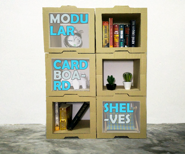 Modular Cardboard Shelves : 4 Steps (with Pictures) - Instructables