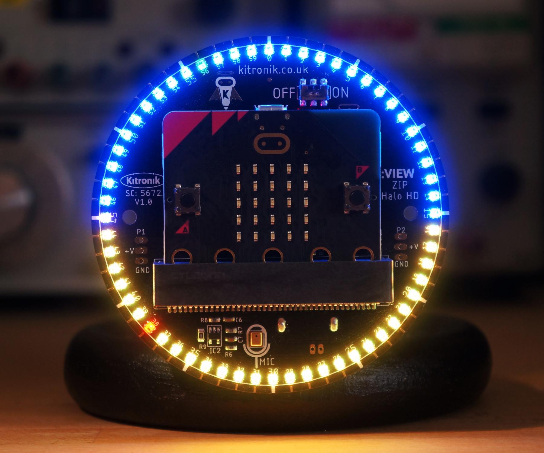 Making an Accurate Stylish Clock With the Kitronik ZIP Halo HD and a BBC Micro:bit in ...