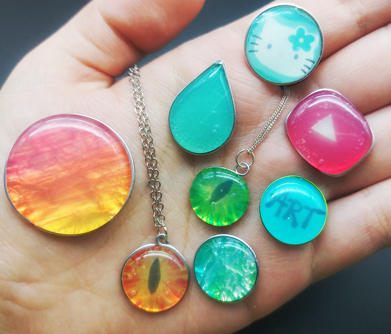 Wire Rimmed Hot Glue Gems / Charms : 10 Steps (with Pictures ...