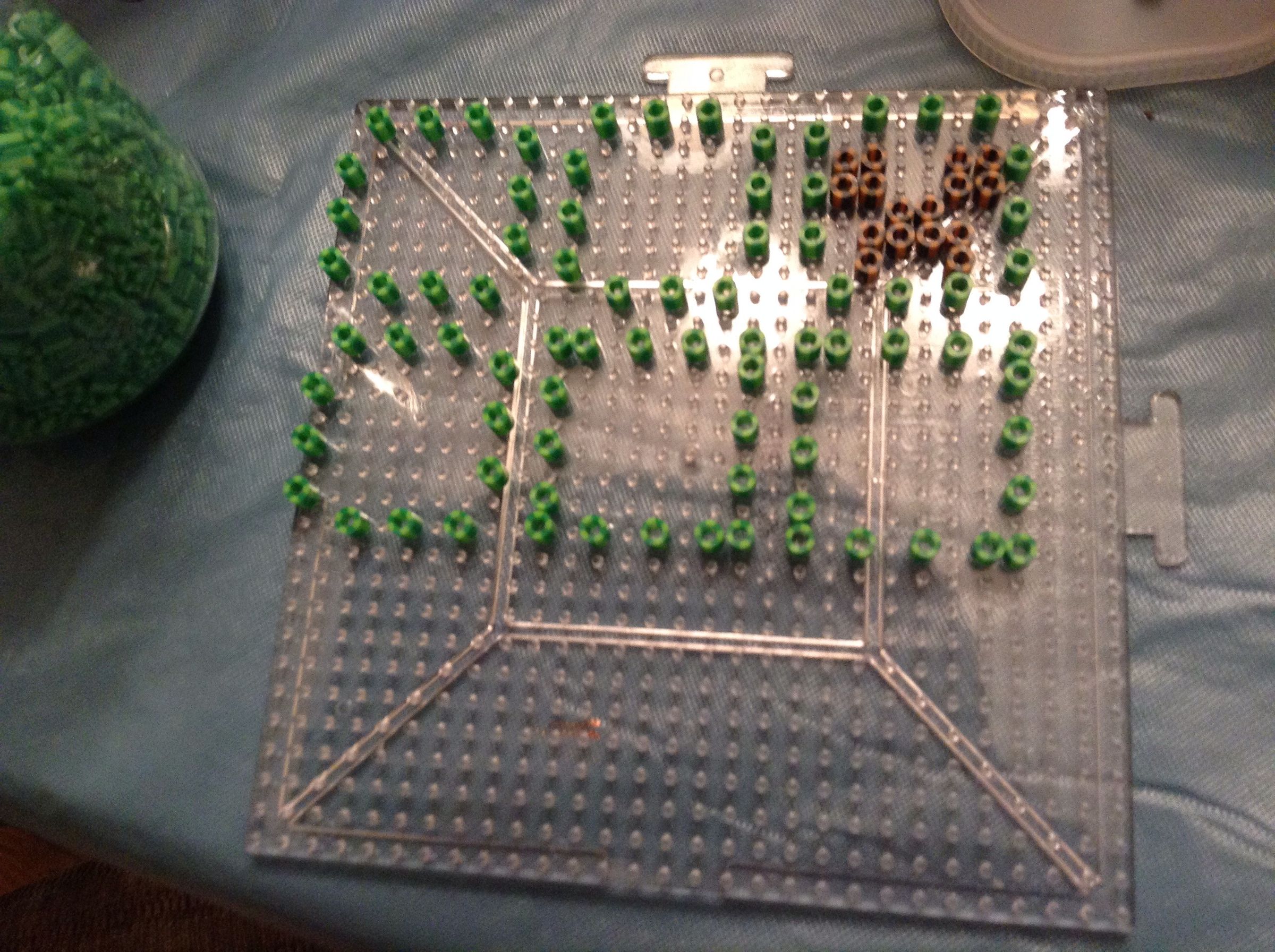 3d Perler Minecraft Creeper Head : 3 Steps - Instructables