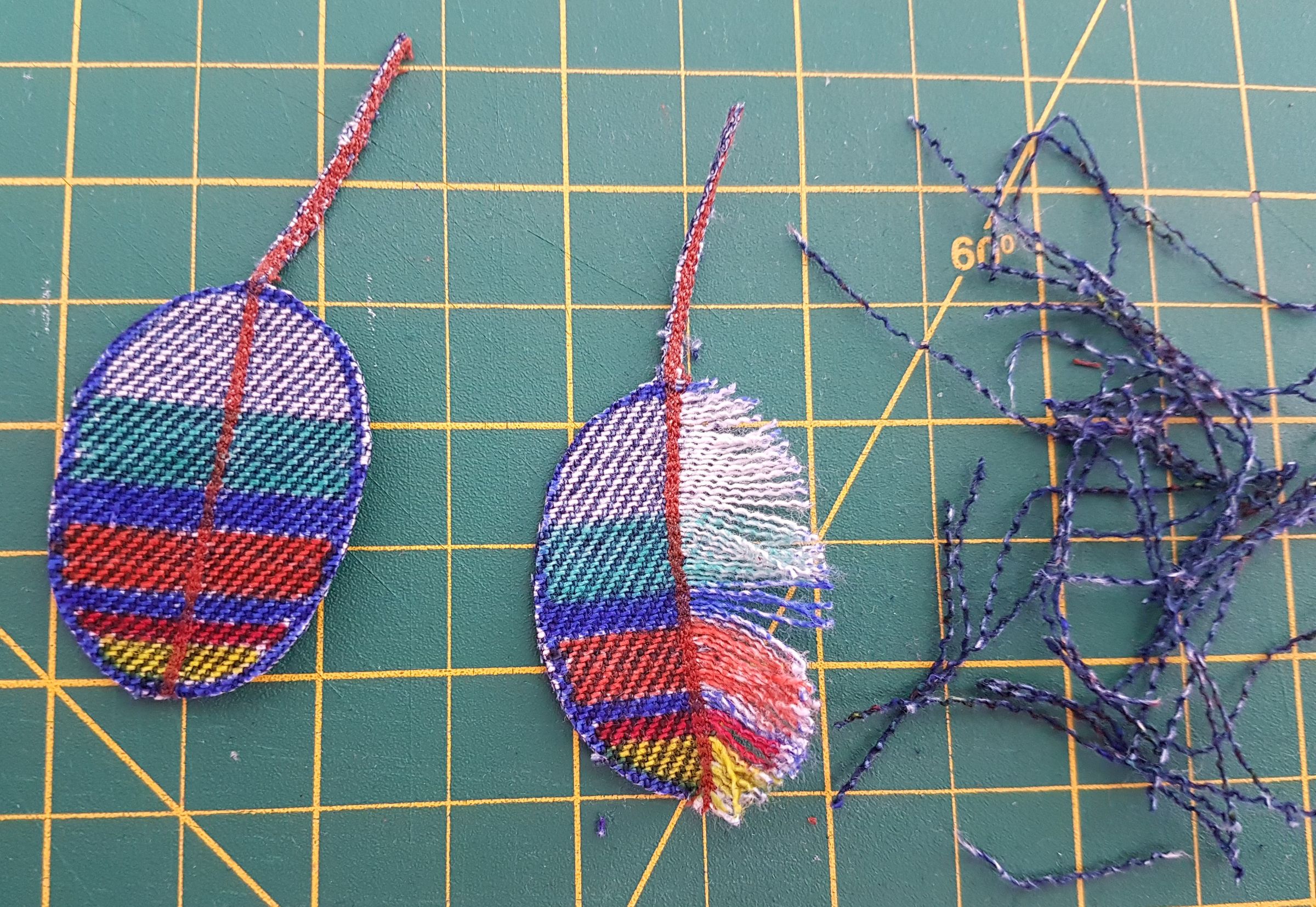 Denim Feather Earrings and Necklace : 16 Steps (with Pictures ...