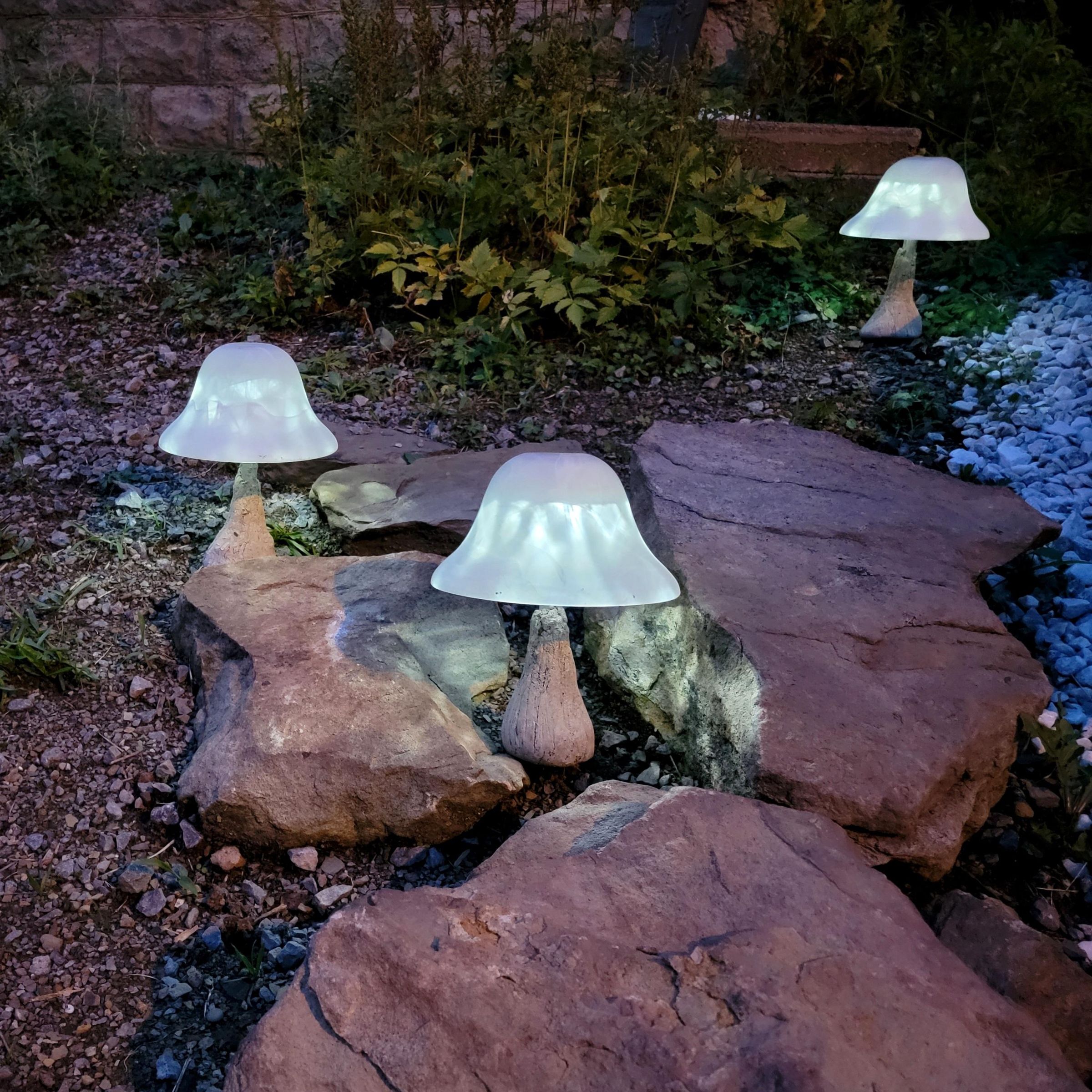 Upcycled Solar Garden Mushroom Lights : 7 Steps (with Pictures ...