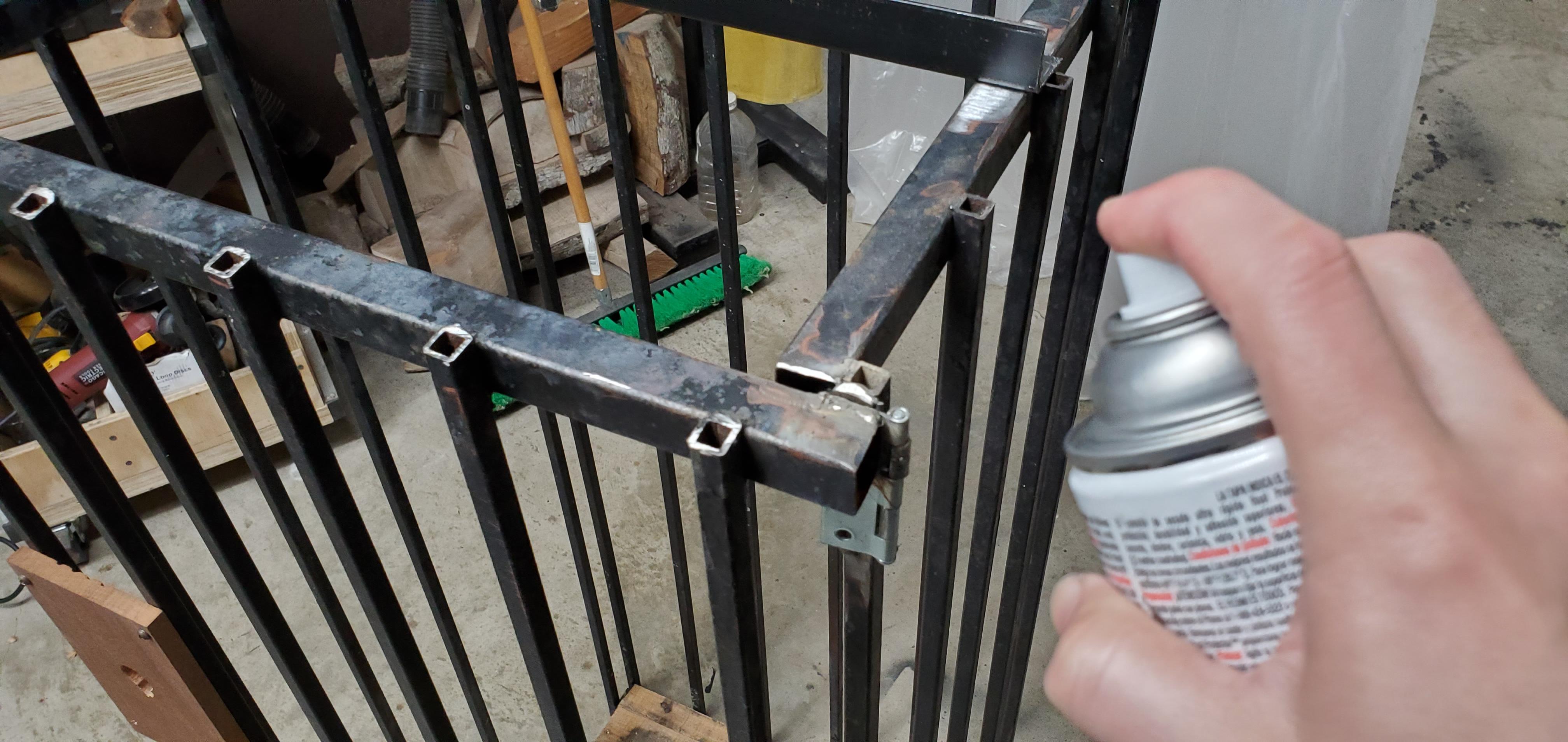 Skeleton in a Hanging Cage From Scrap Metal - Yard Decoration : 11 ...