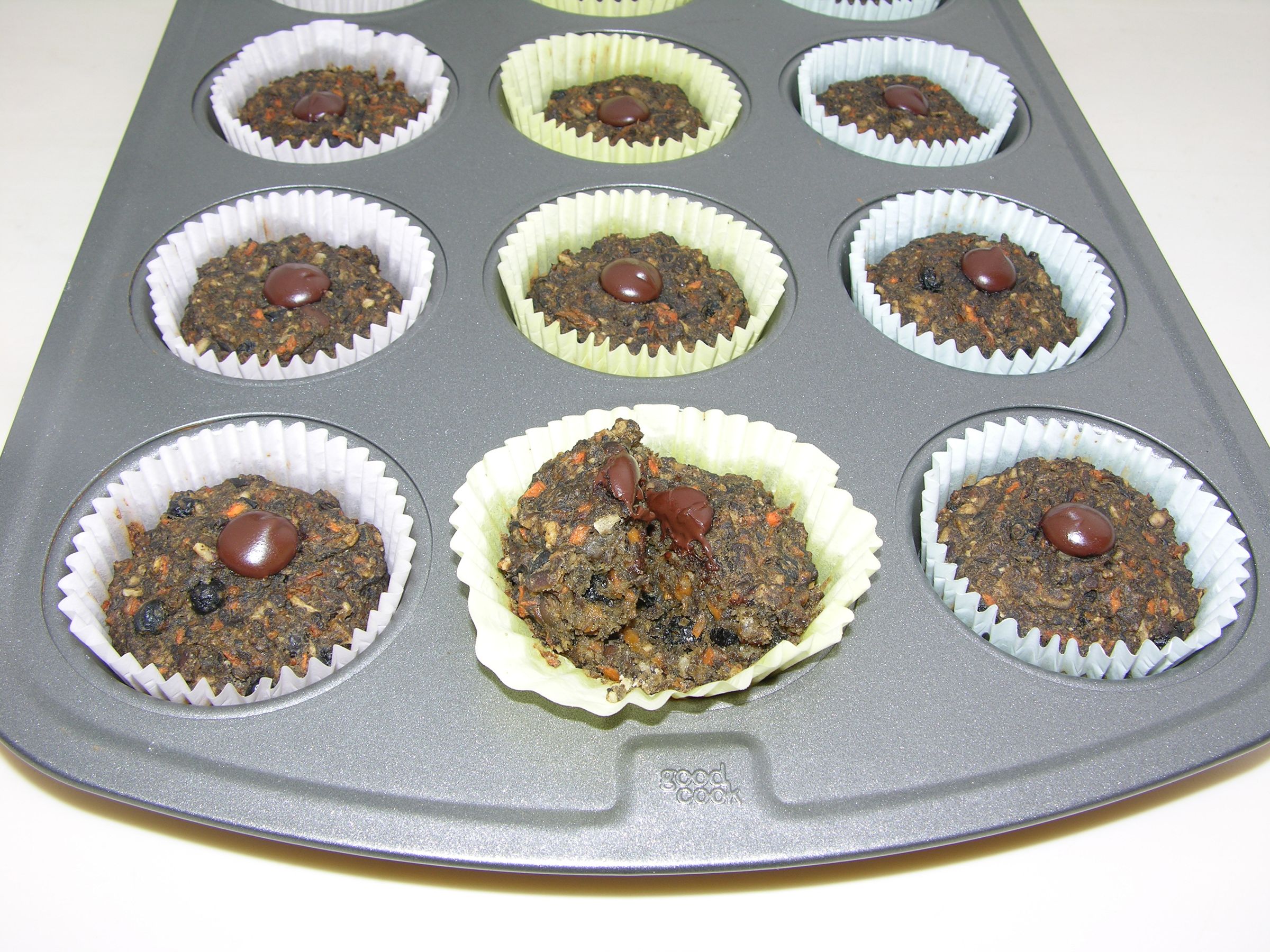 Azuki Bean (Red Bean), Carrot, and Blueberry Muffin : 5 Steps ...