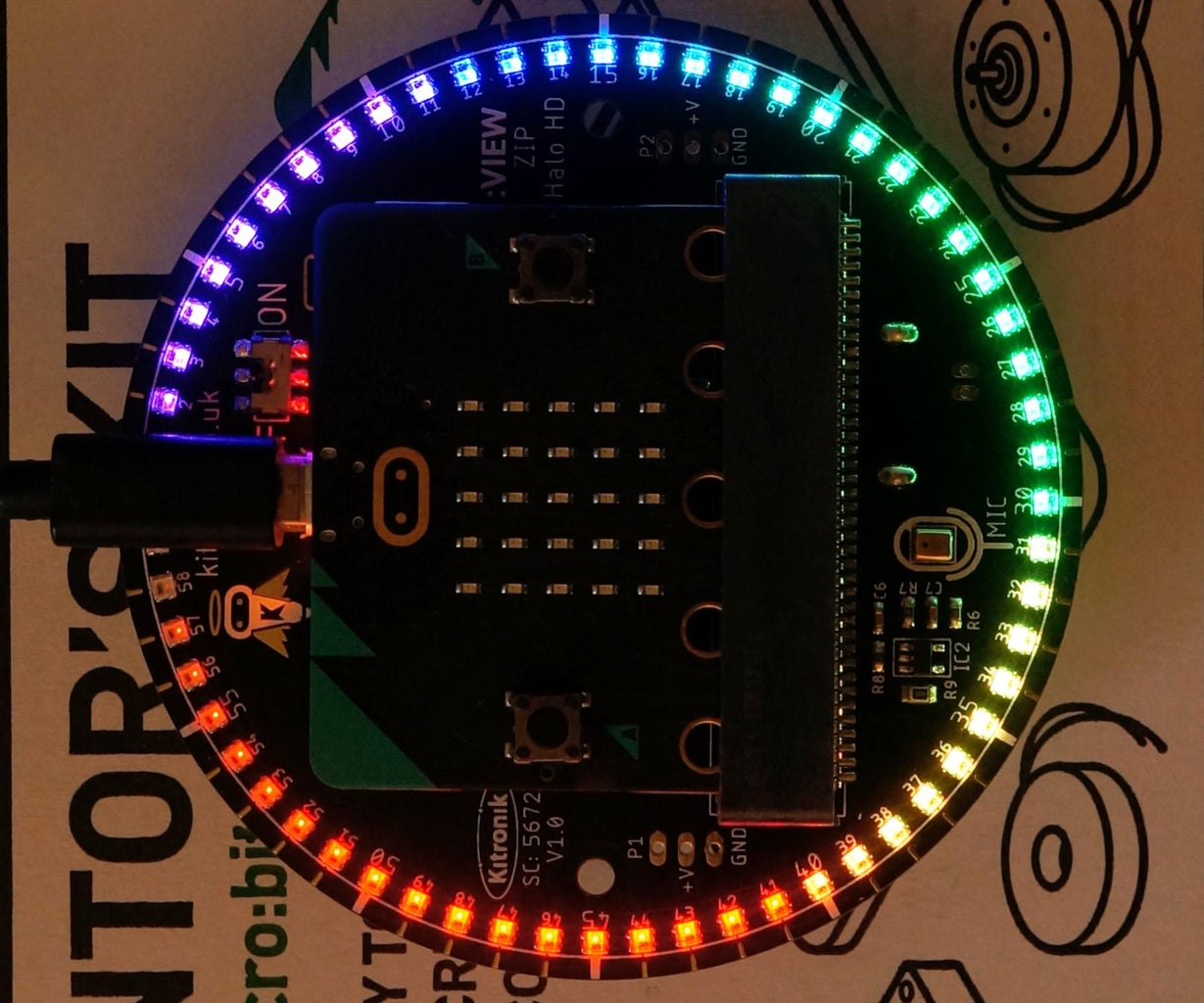 Rainbows In Makecode On A 4tronix Cube Bit Rgb Led Cube 5 Steps Instructables