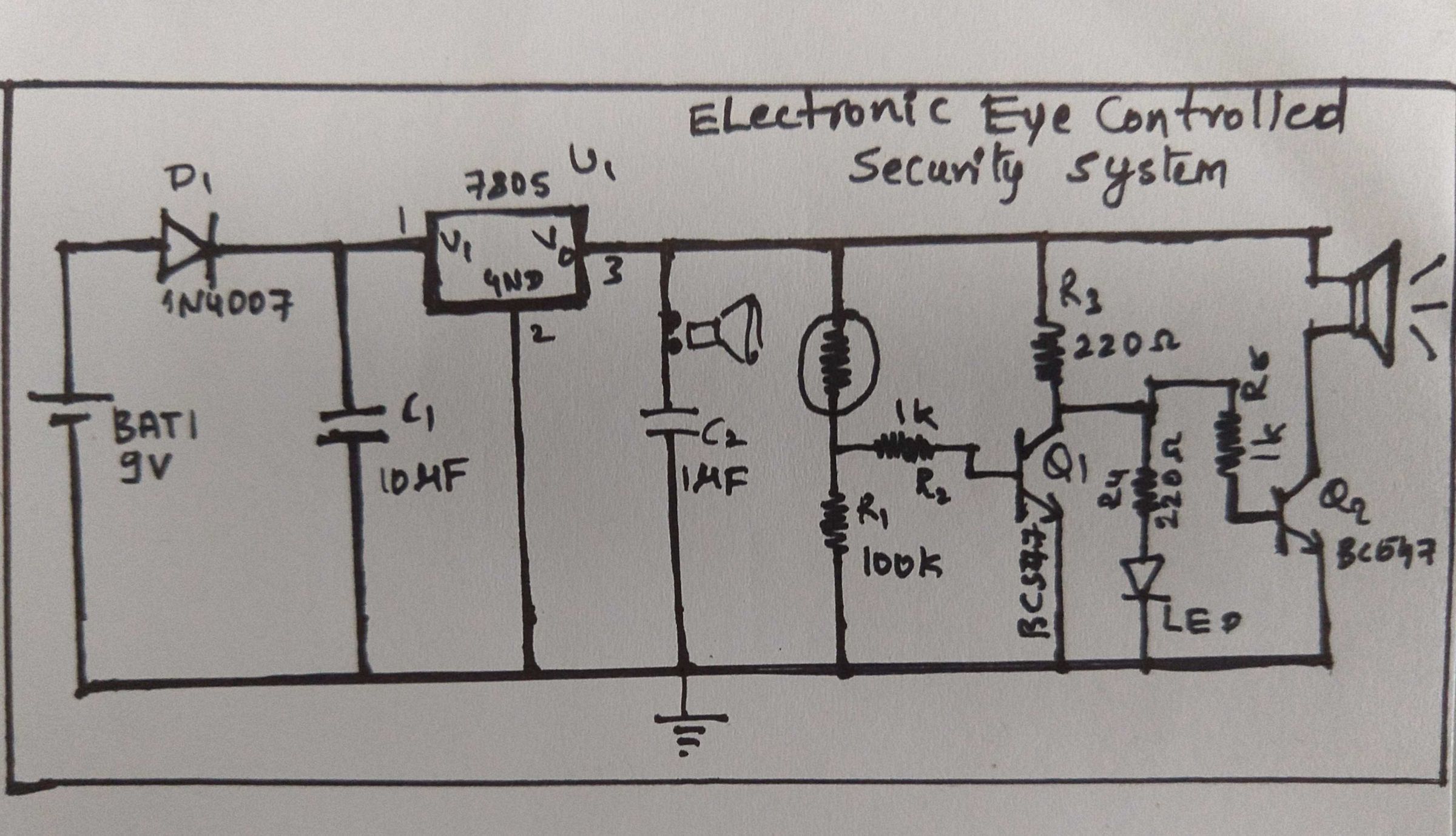 Electronic Eye Controlled Security System : 5 Steps - Instructables