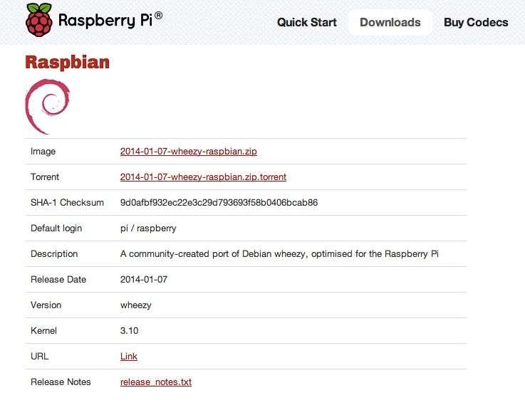 Raspberry Pi Debian 6 Wheezy