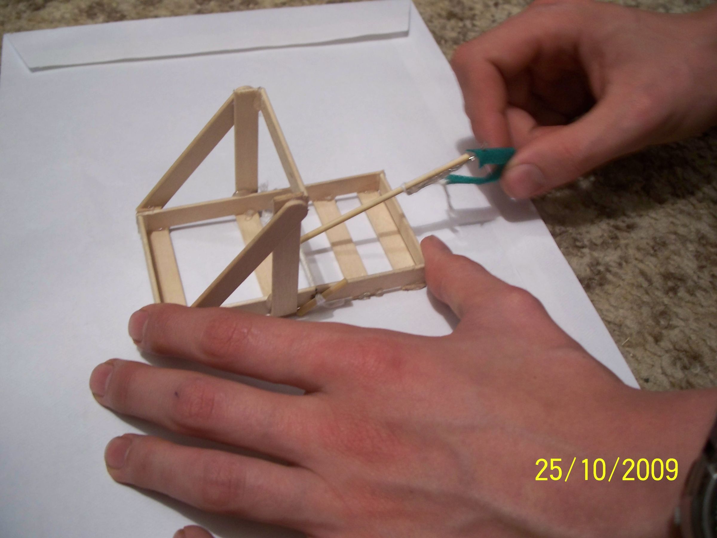 Desktop Popstick Catapult : 5 Steps - Instructables