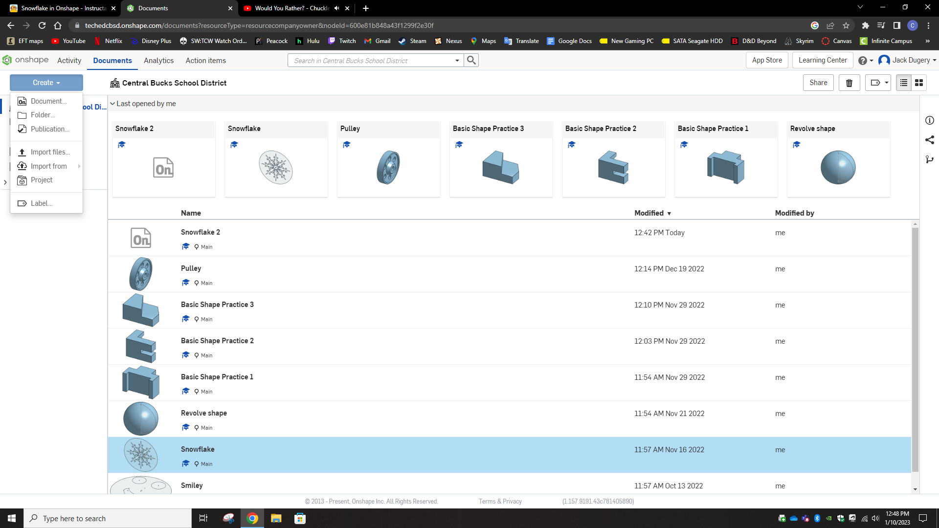 Creating a Snowflake in Onshape : 9 Steps - Instructables