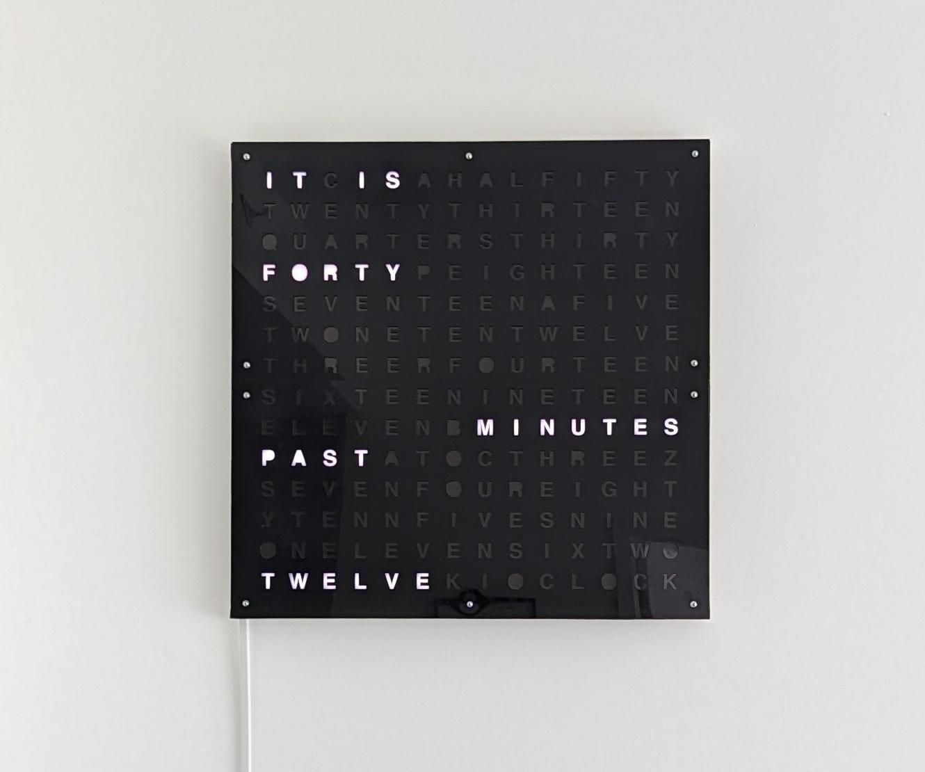 Ultra Thin Minimalistic LED Word Clock : 5 Steps (with Pictures ...