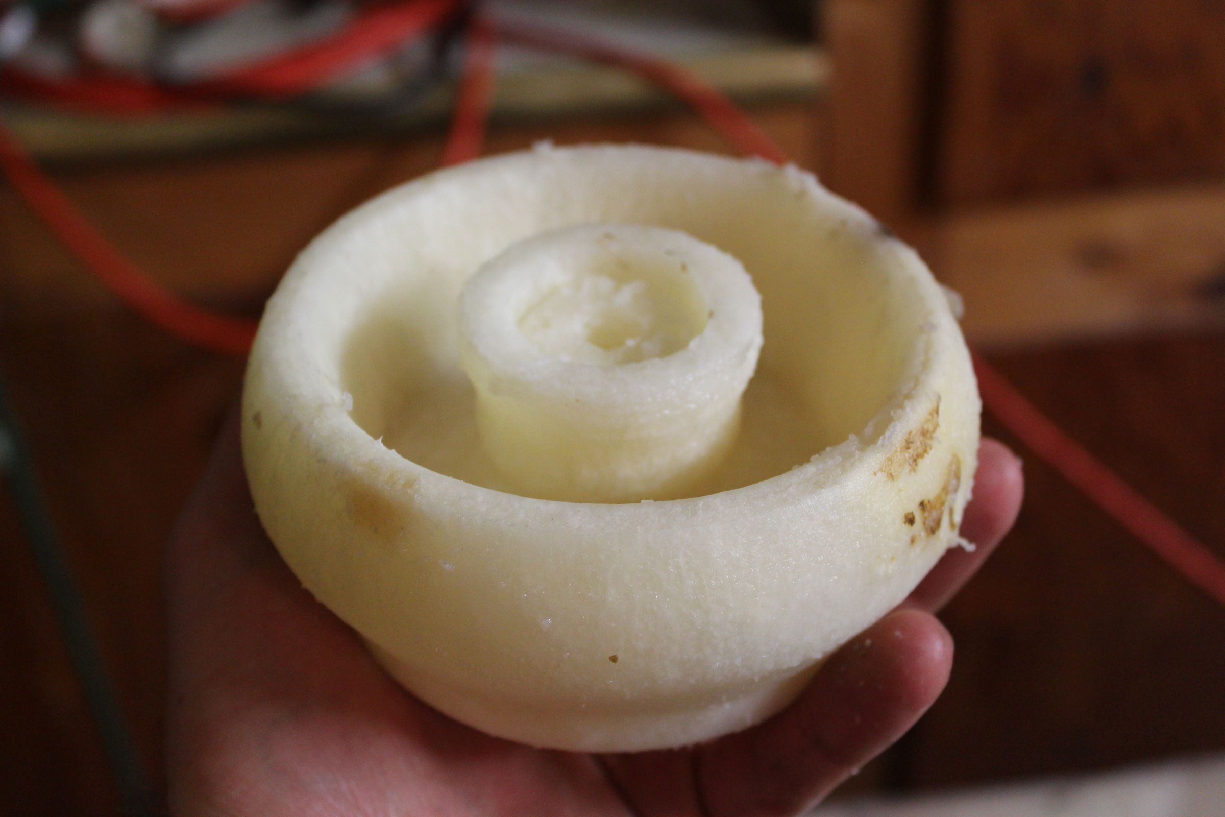 Turn Your Food on a Lathe! (Made From a Drill Press) : 8 Steps (with ...