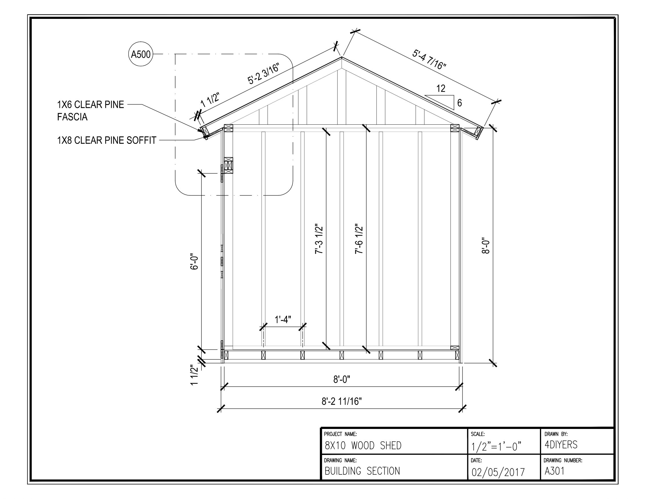 8x10 Shed Plans (Free) - Instructables