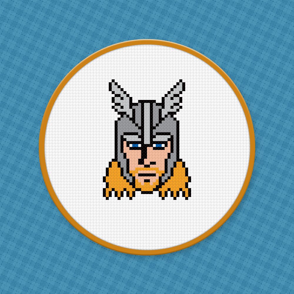 Thor - Free PDF Cross Stitch Pattern - Instructables