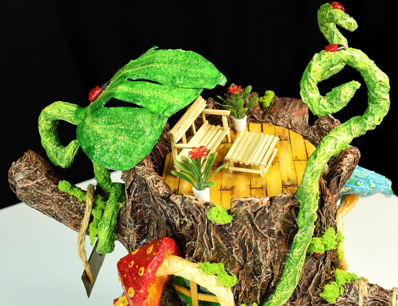 Paper Mache Fairy Garden Tree House : 15 Steps (with Pictures ...