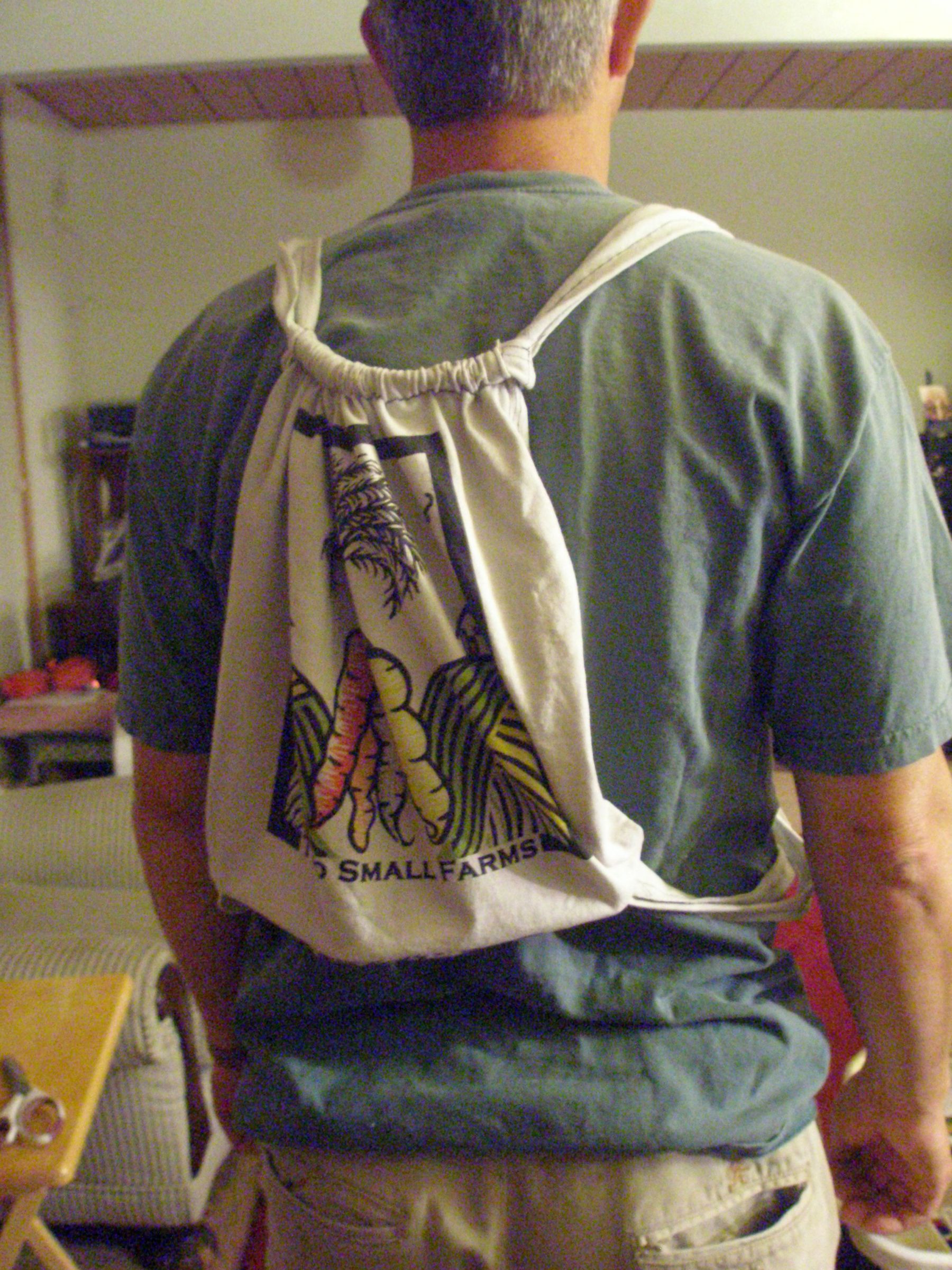 How to Make a Drawstring Backpack Out of a T-shirt : 6 Steps ...