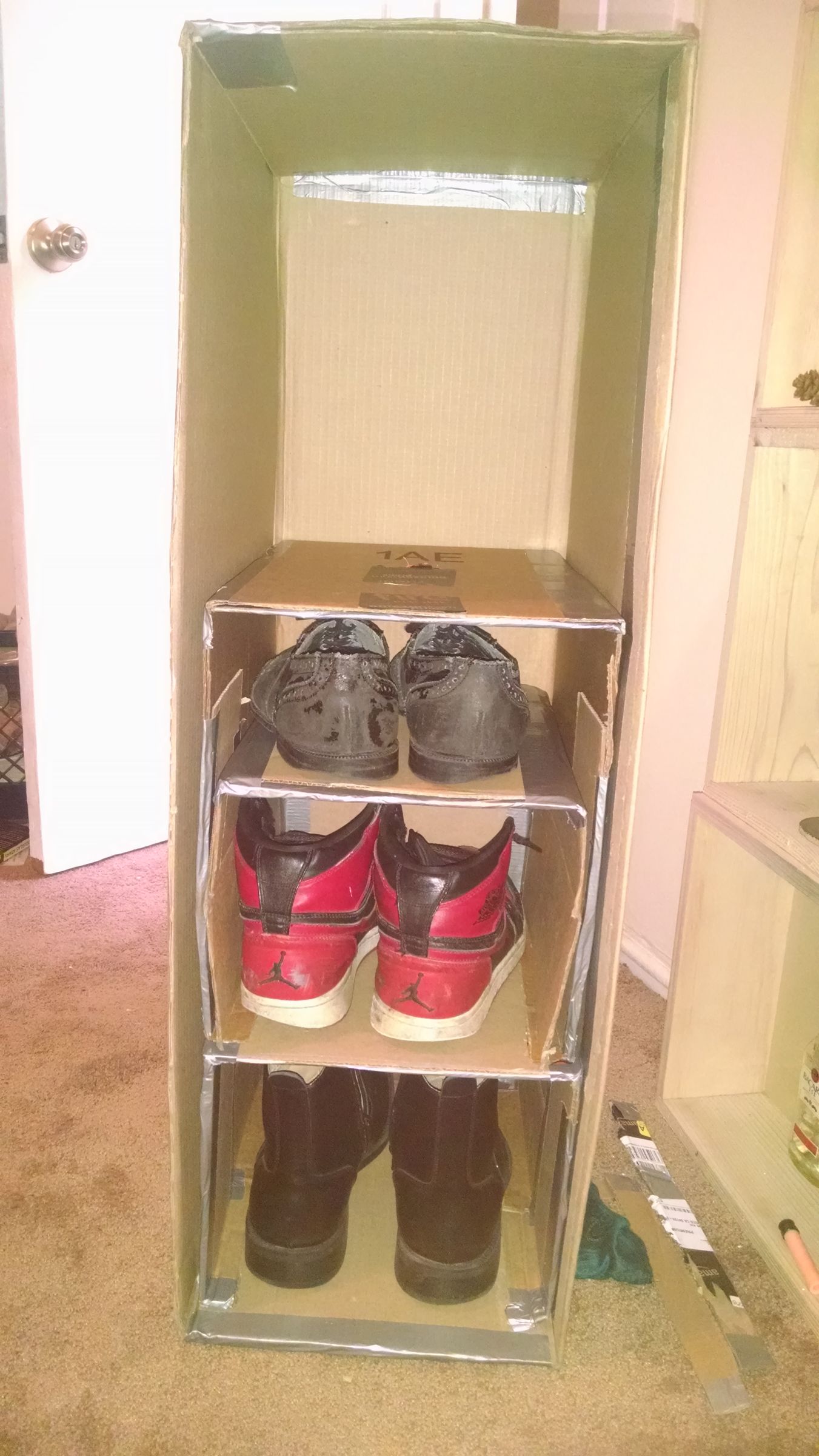 Modular Cardboard Shoe Rack : 3 Steps - Instructables