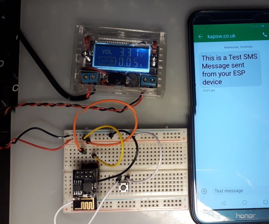 How To Send Sms Text Messages From Your Arduino Esp Project 6 Steps