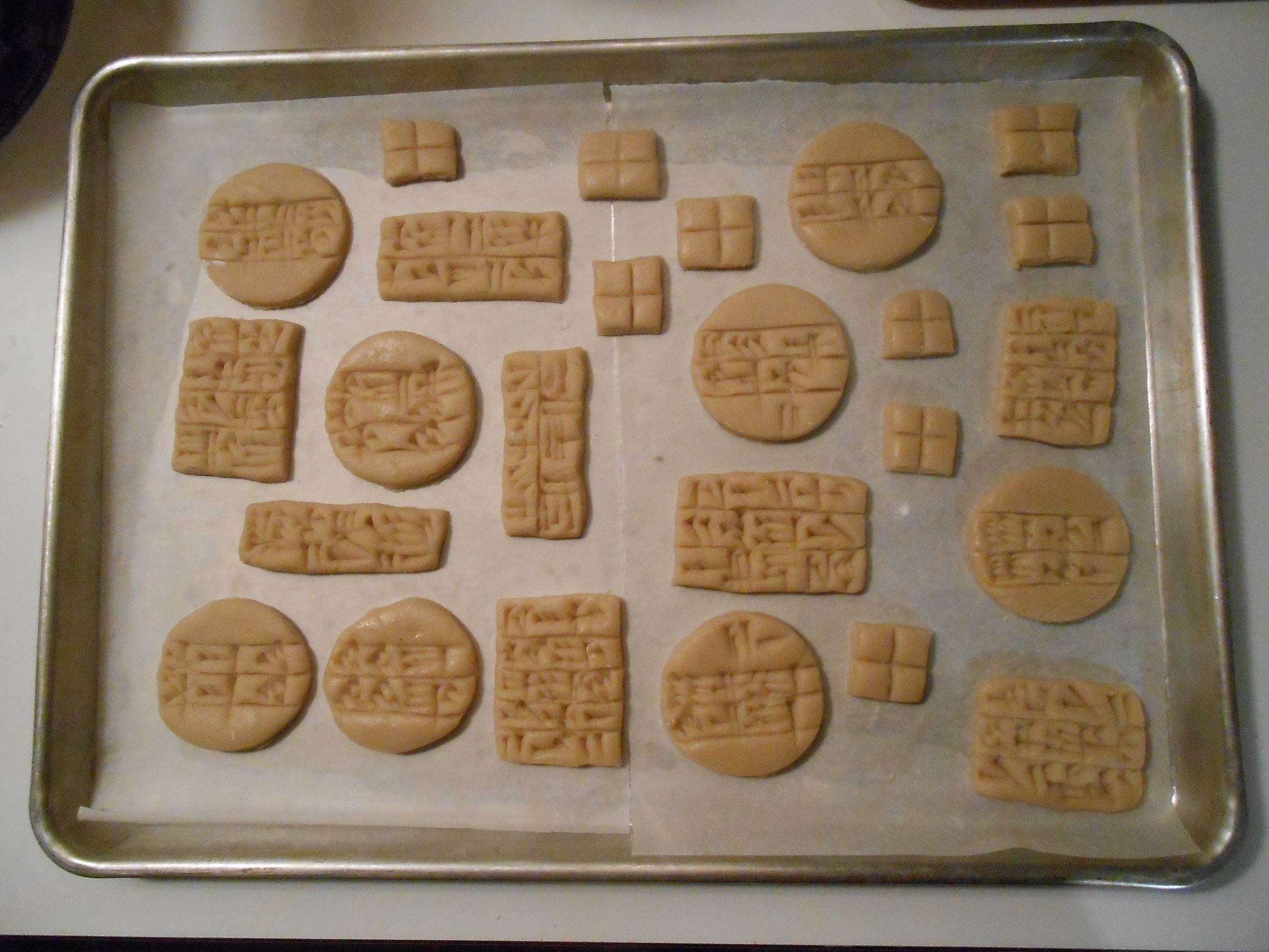 Cuneiform Clay Tablet Cookies : 7 Steps (with Pictures) - Instructables