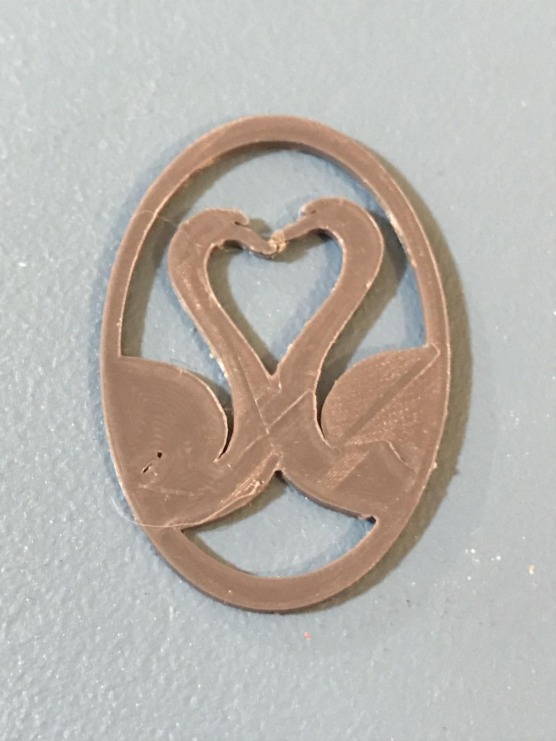 Swan Heart Necklace: 3D Printed : 3 Steps - Instructables