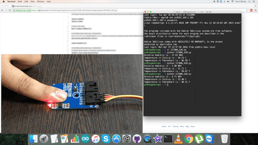 Using Raspberry Pi Evaluate Humidity And Temperature With Si7006 6 Steps Instructables