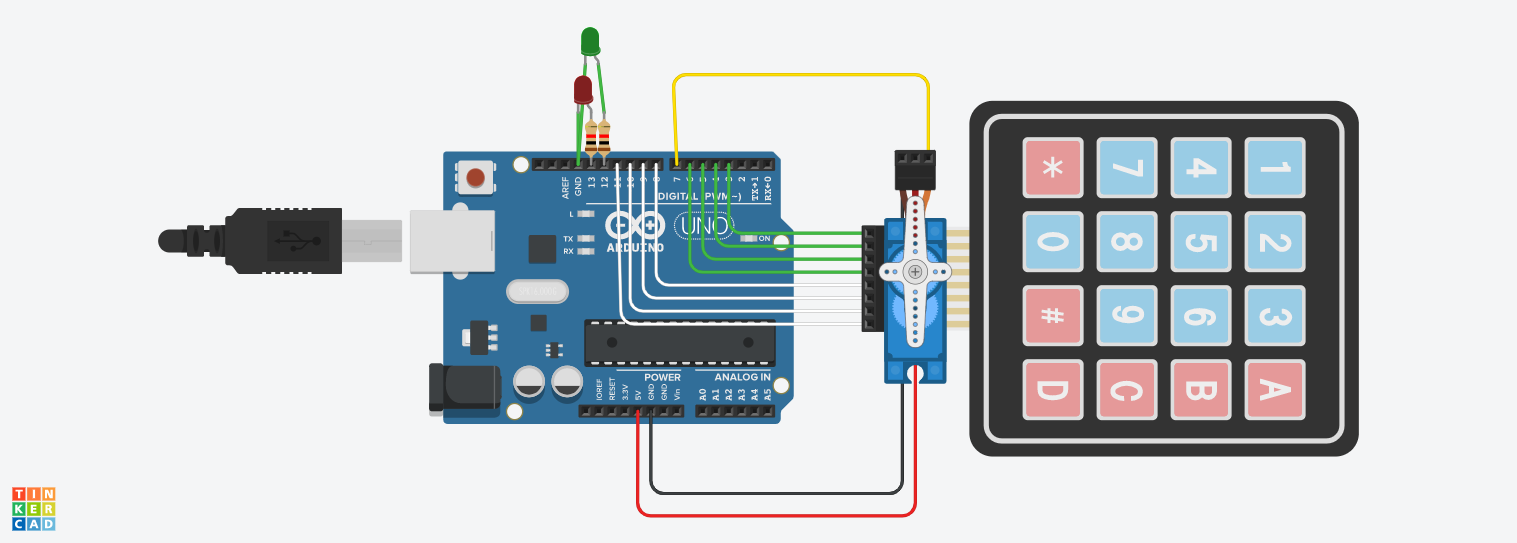 Password Protected Door Lock on Tnikercad : 4 Steps - Instructables
