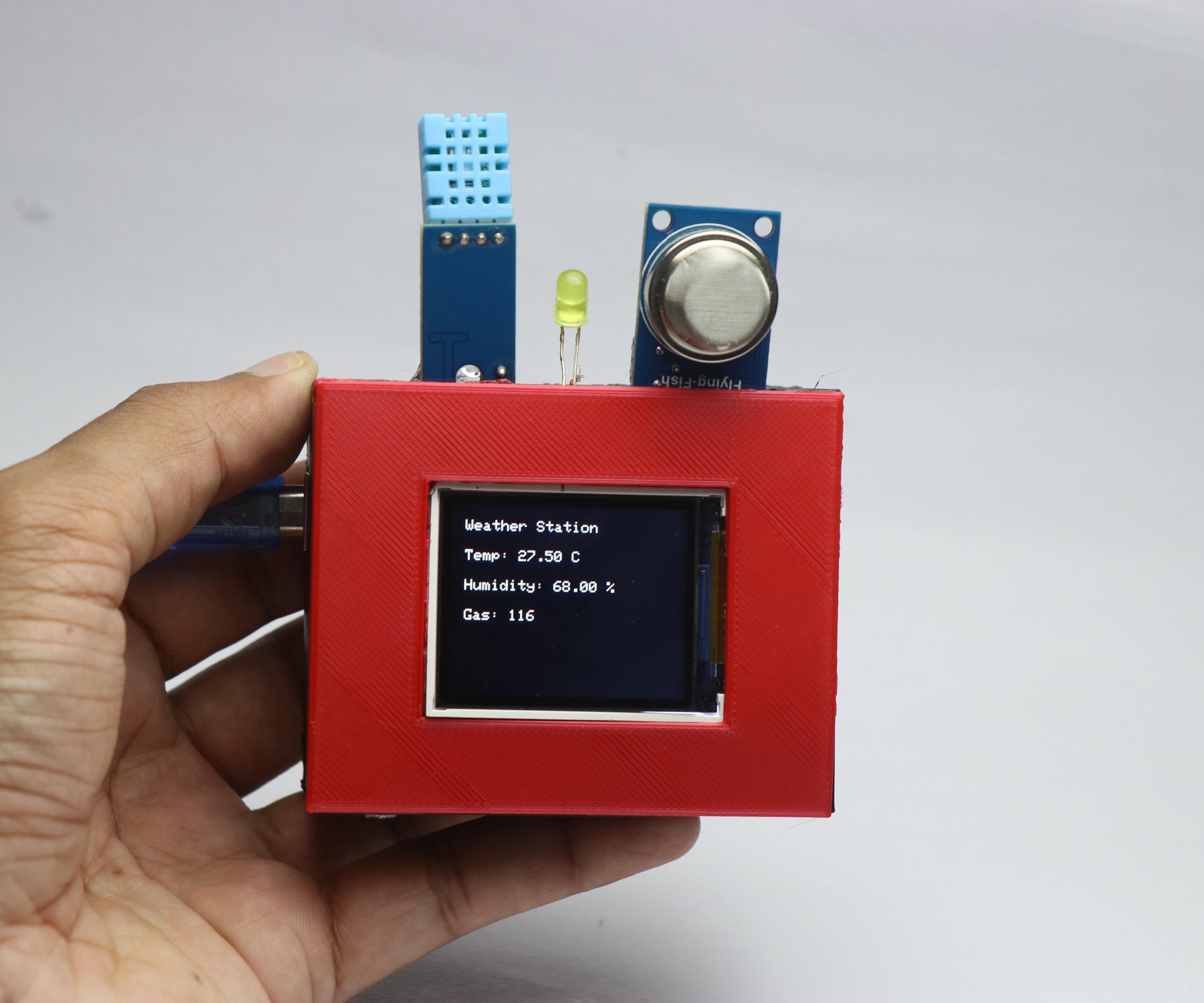 Build a Mini Weather Station and Gas Leakage Detection Tool for Campers : 5 Steps (with Pictures ...