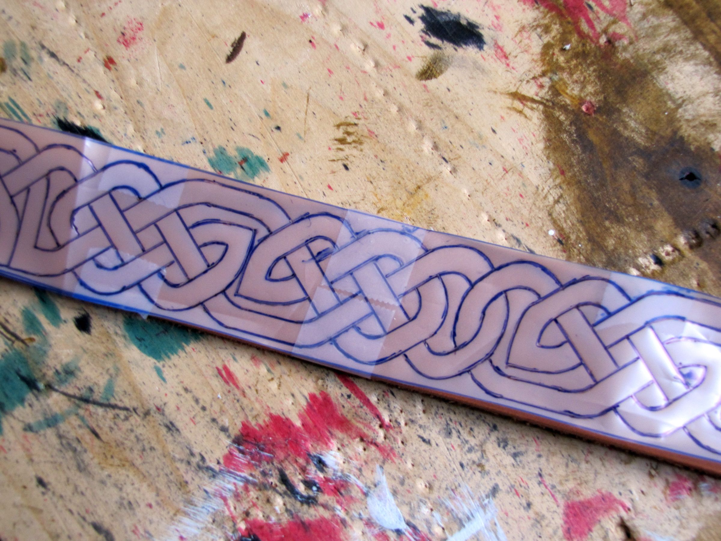 Design and Make Celtic Knotwork Leather Belt : 4 Steps (with Pictures ...