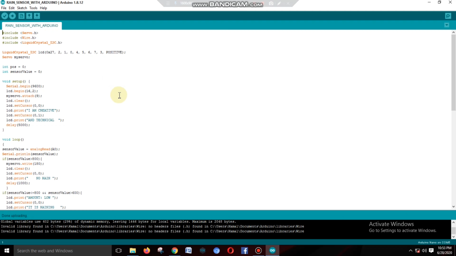 Interfacing Arduino With Rain Sensor : 4 Steps - Instructables