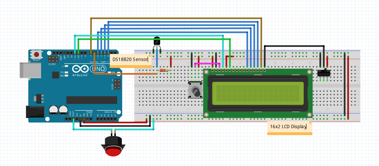 Digital Thermometer With Arduino : 4 Steps - Instructables