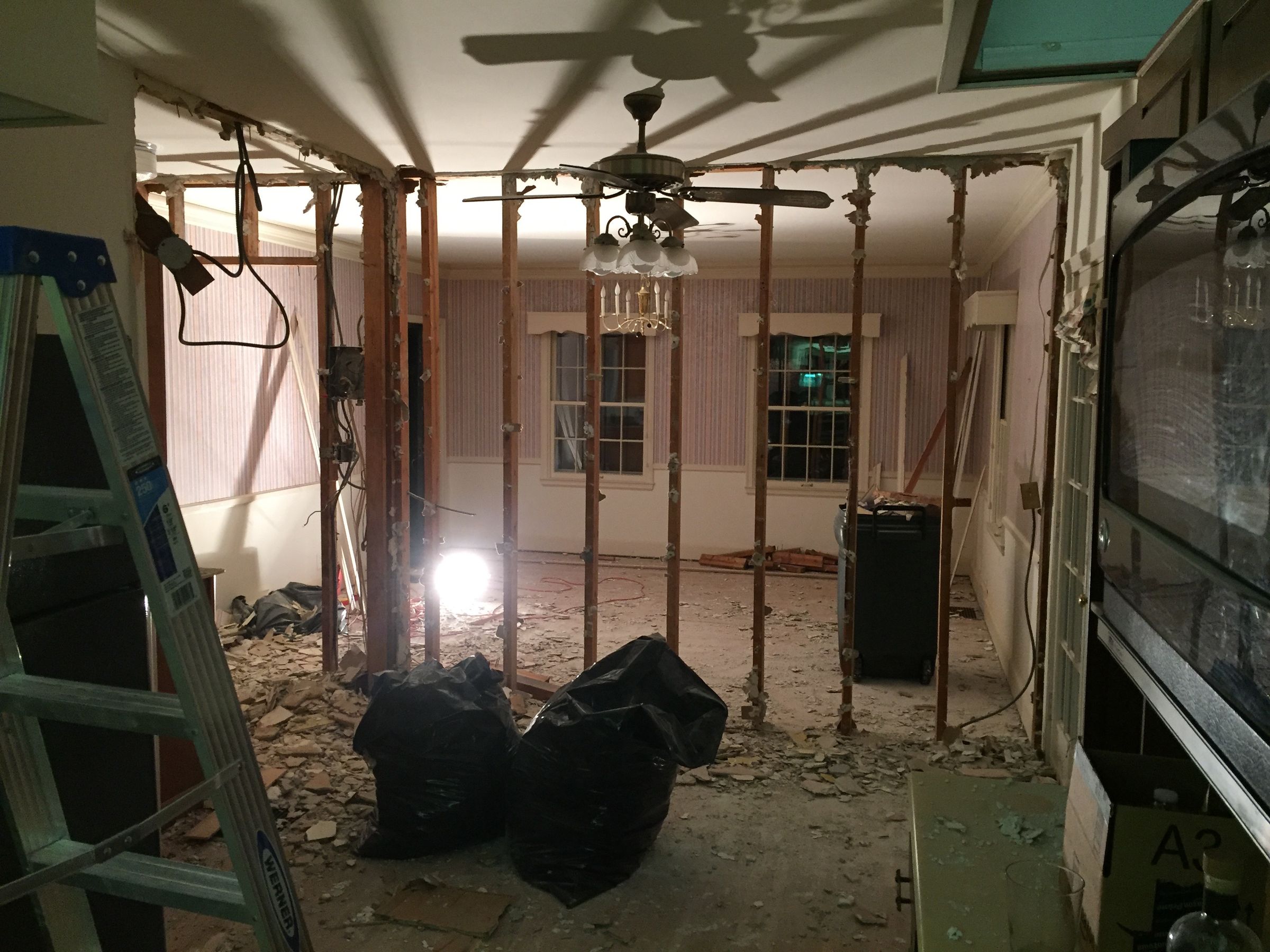 Dining Room Table From Reclaimed Wall Studs : 9 Steps (with Pictures ...