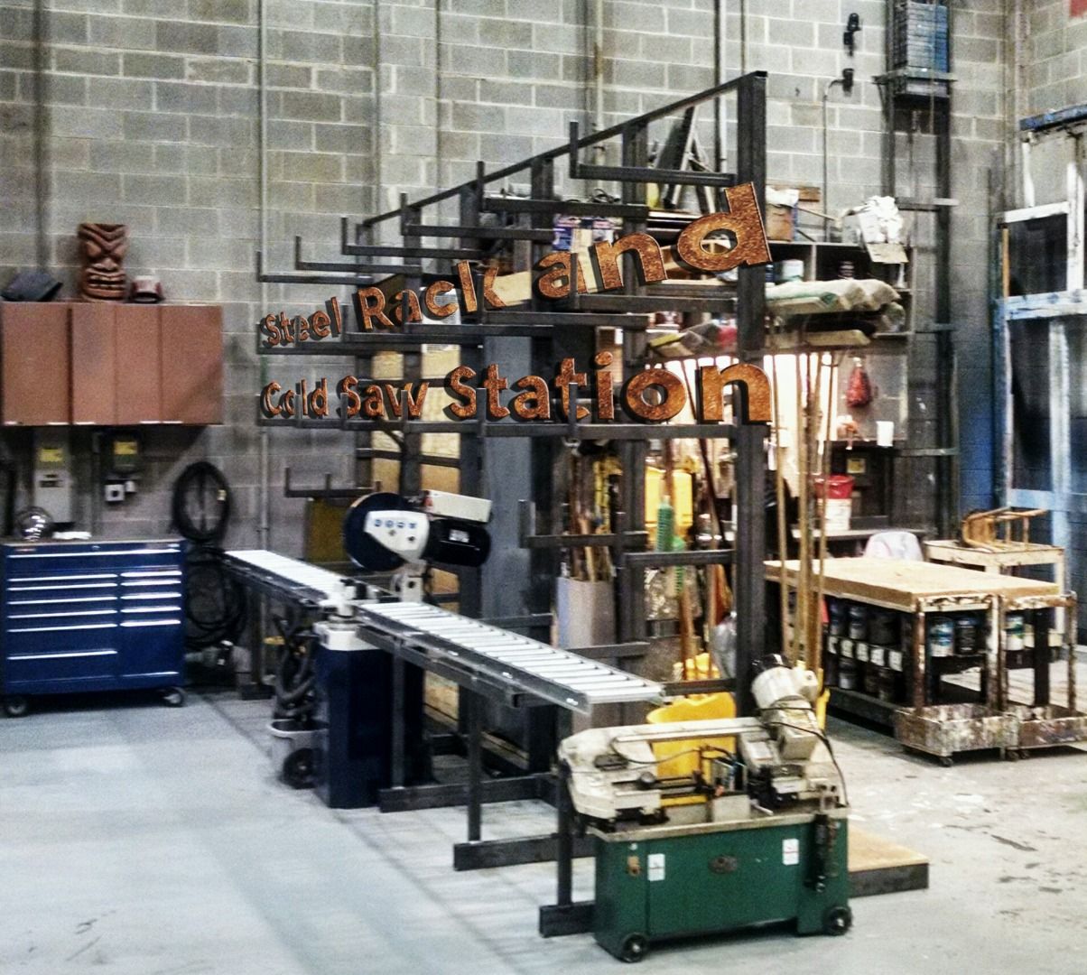 Steel Rack and Cold Saw Station : 5 Steps (with Pictures) - Instructables