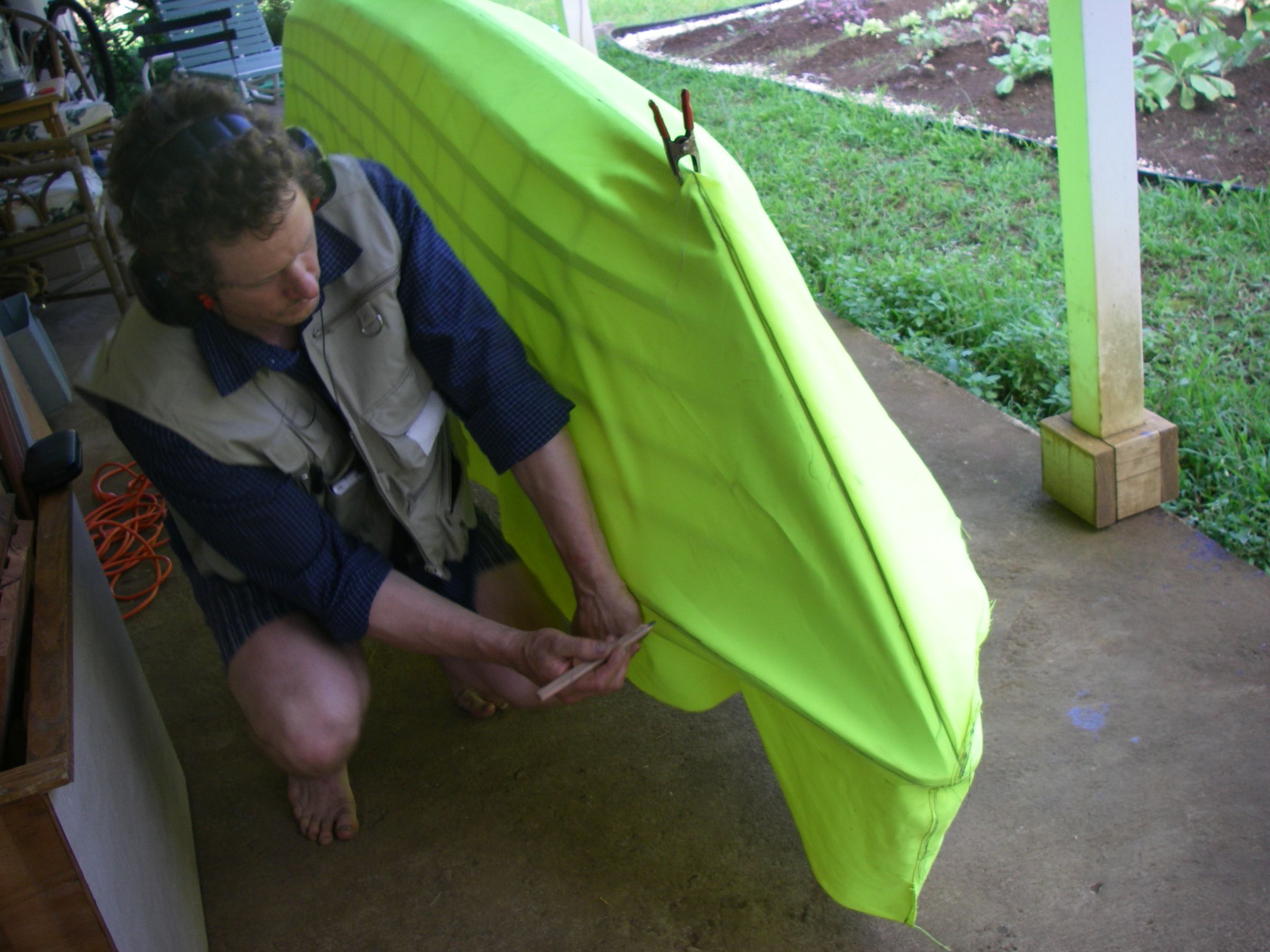 Sailing Canoe Chapter 7: Sew a Skin Over the Hull Skeleton and Seal It ...