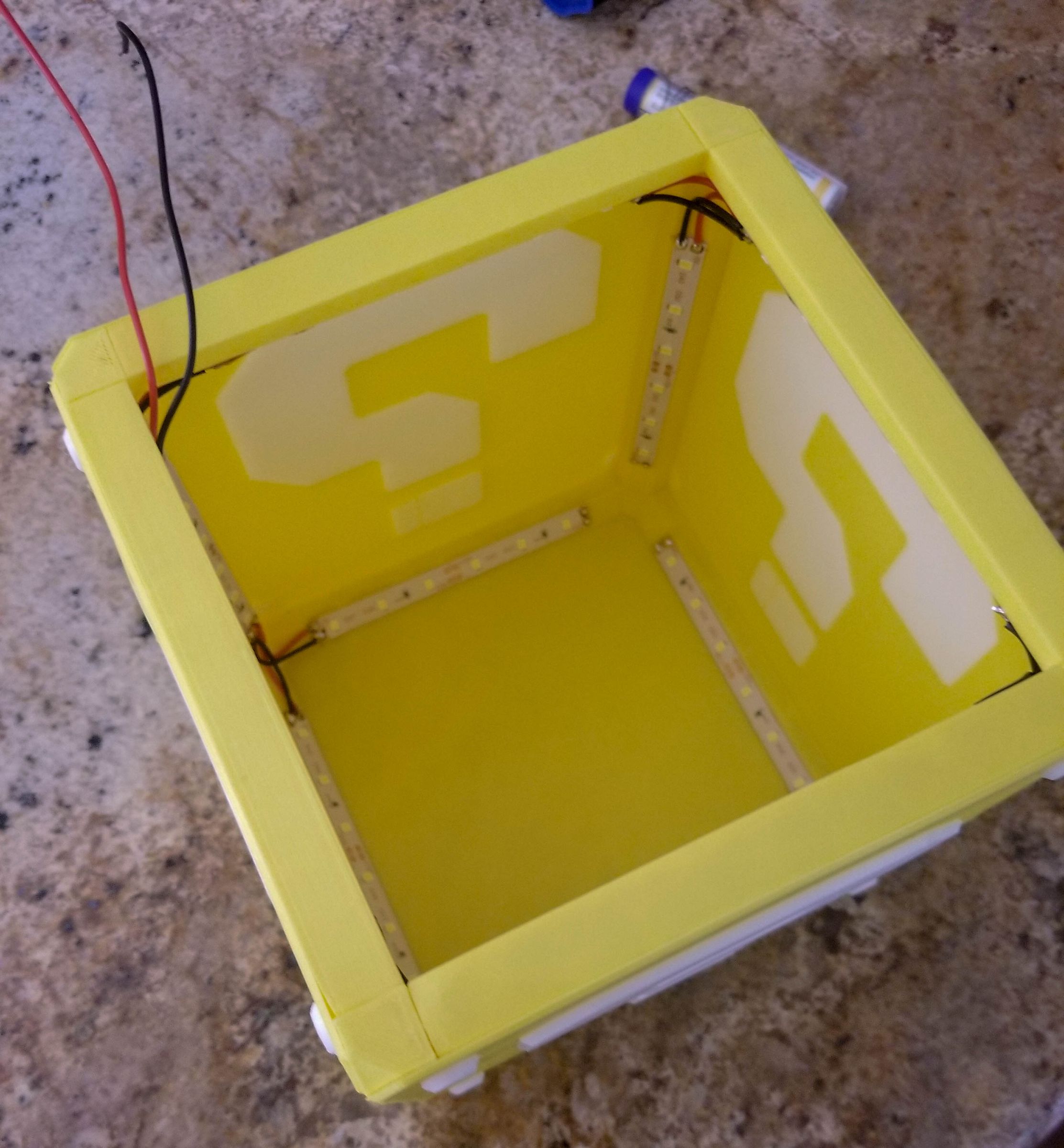 Punch Activated Mario Question Block Lamp : 8 Steps (with Pictures ...