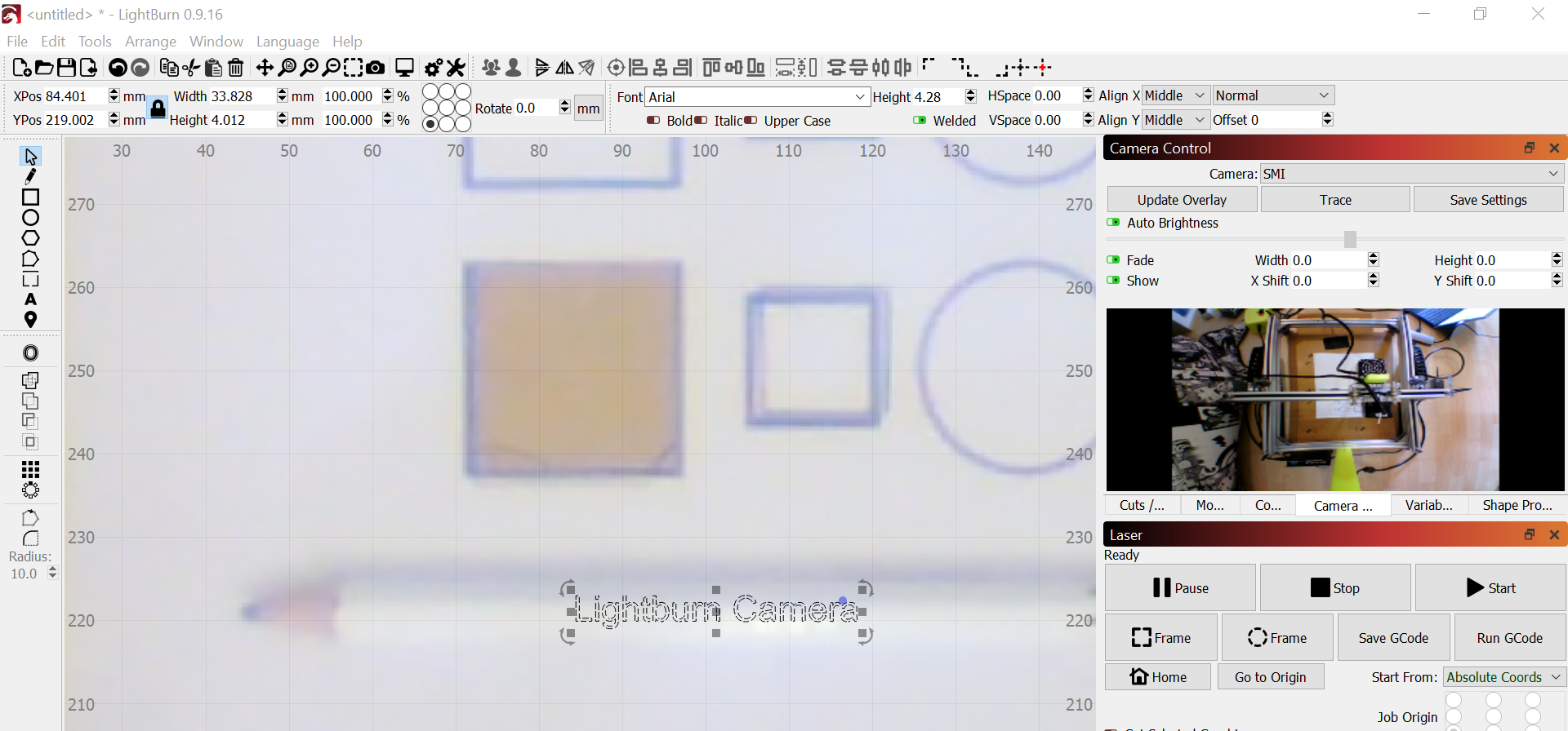Lightburn With Camera - Laser Object Alignment and Tracing : 7 Steps - Instructables