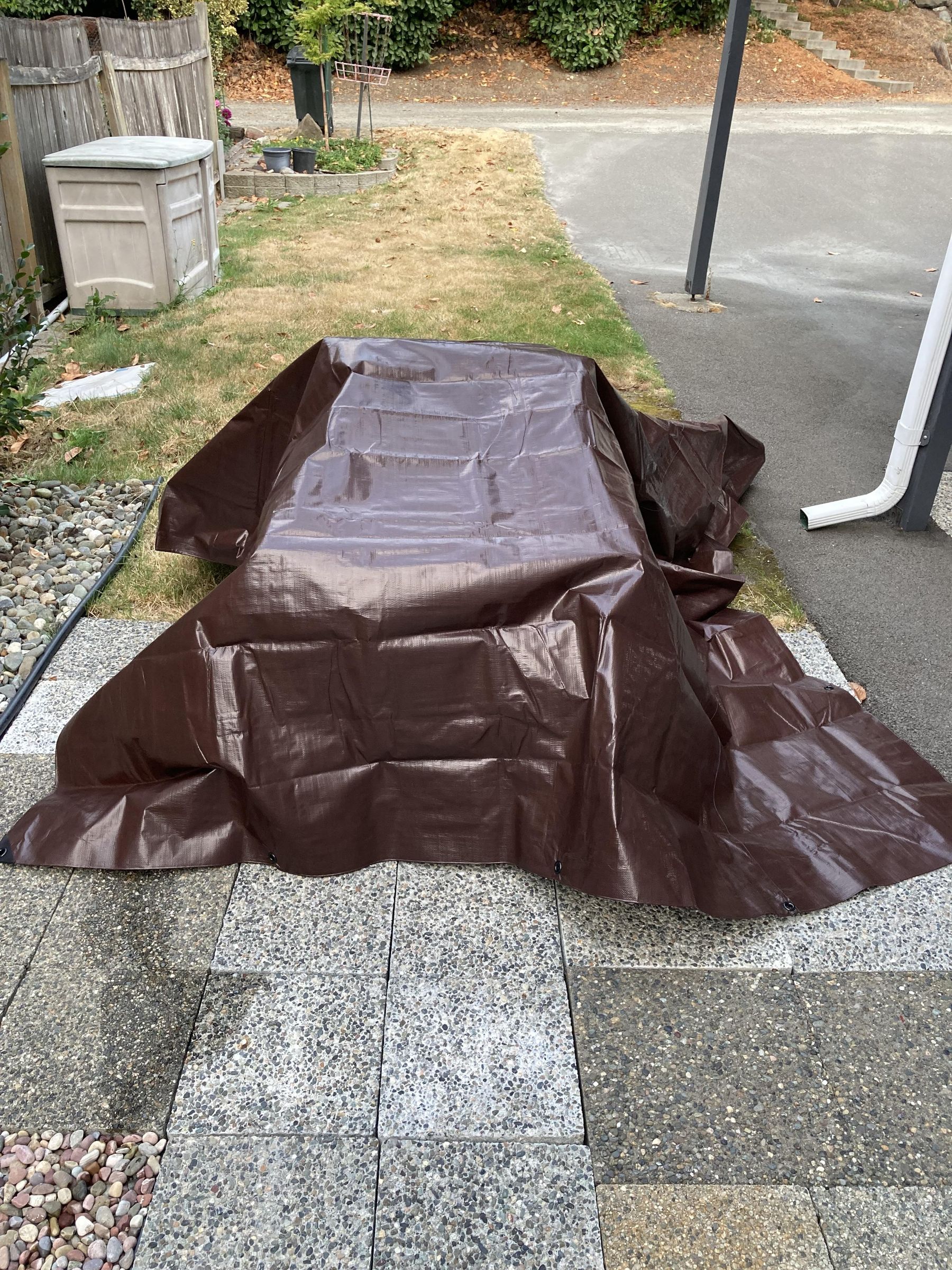 Tarp Outdoor Patio Furniture Cover- With Fused Tarp Seams by Melting ...