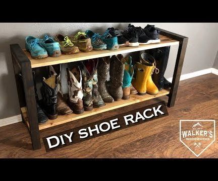 Modern Rustic Boot/Shoe Rack : 15 Steps (with Pictures) - Instructables