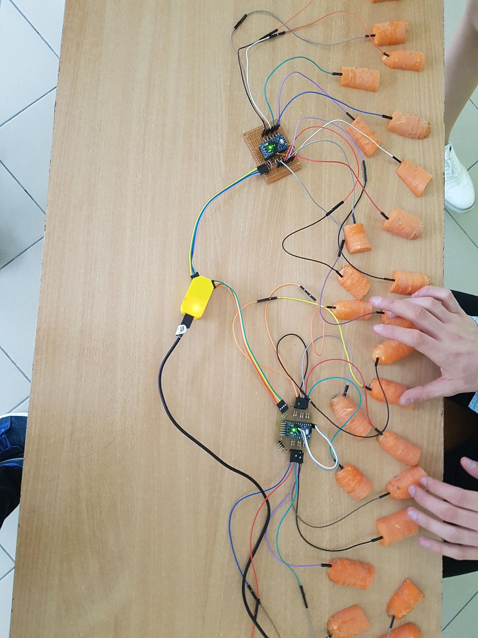 Music Fruits (capacitive Sensors and Arduino Multidrop Network) : 5 ...