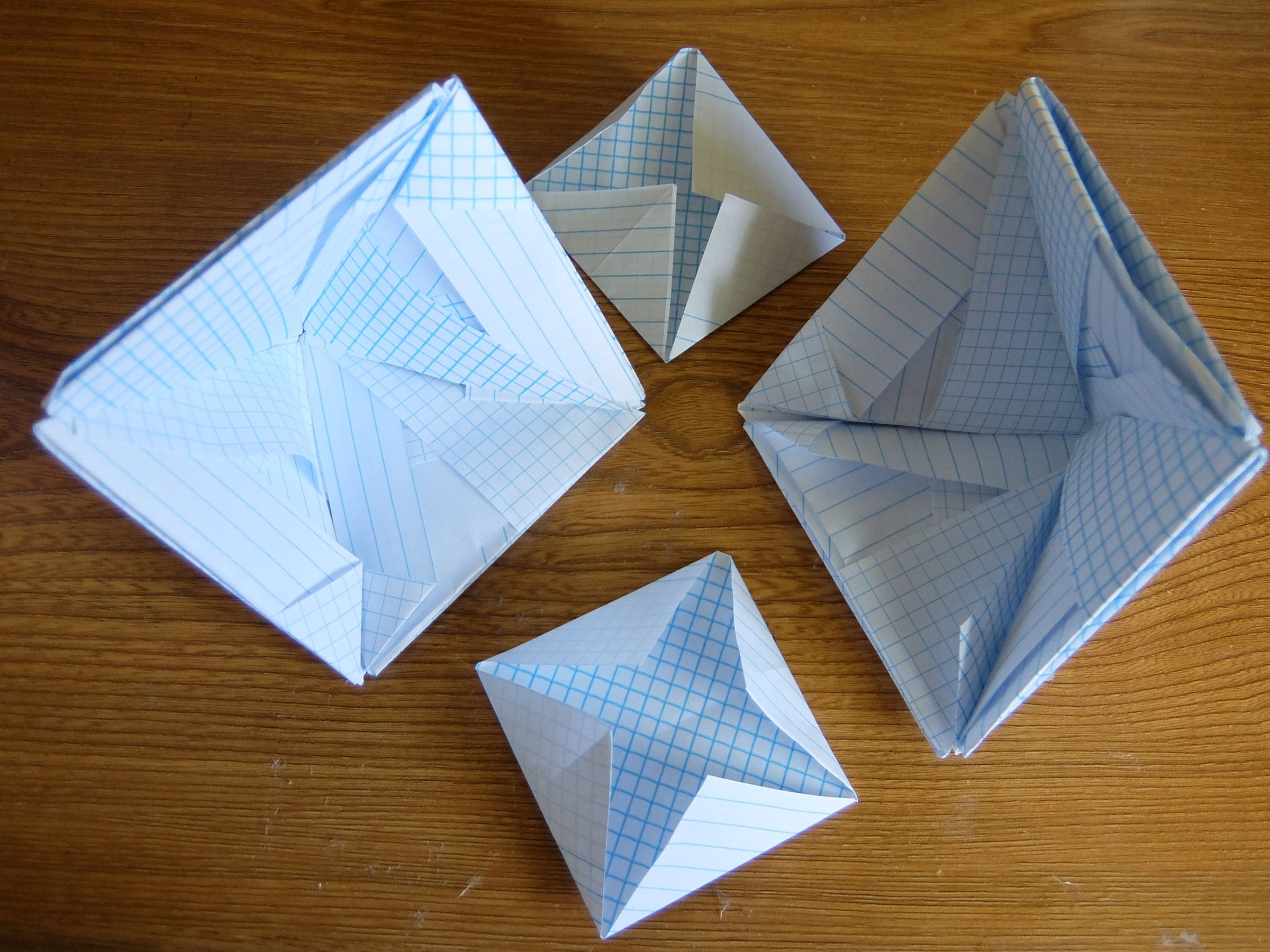 Octahedron Model DYI Using Graphing Papers : 6 Steps (with Pictures ...