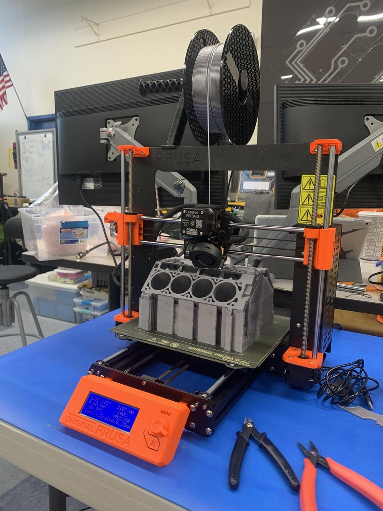 3d Printed Engine Model 8 Steps Instructables