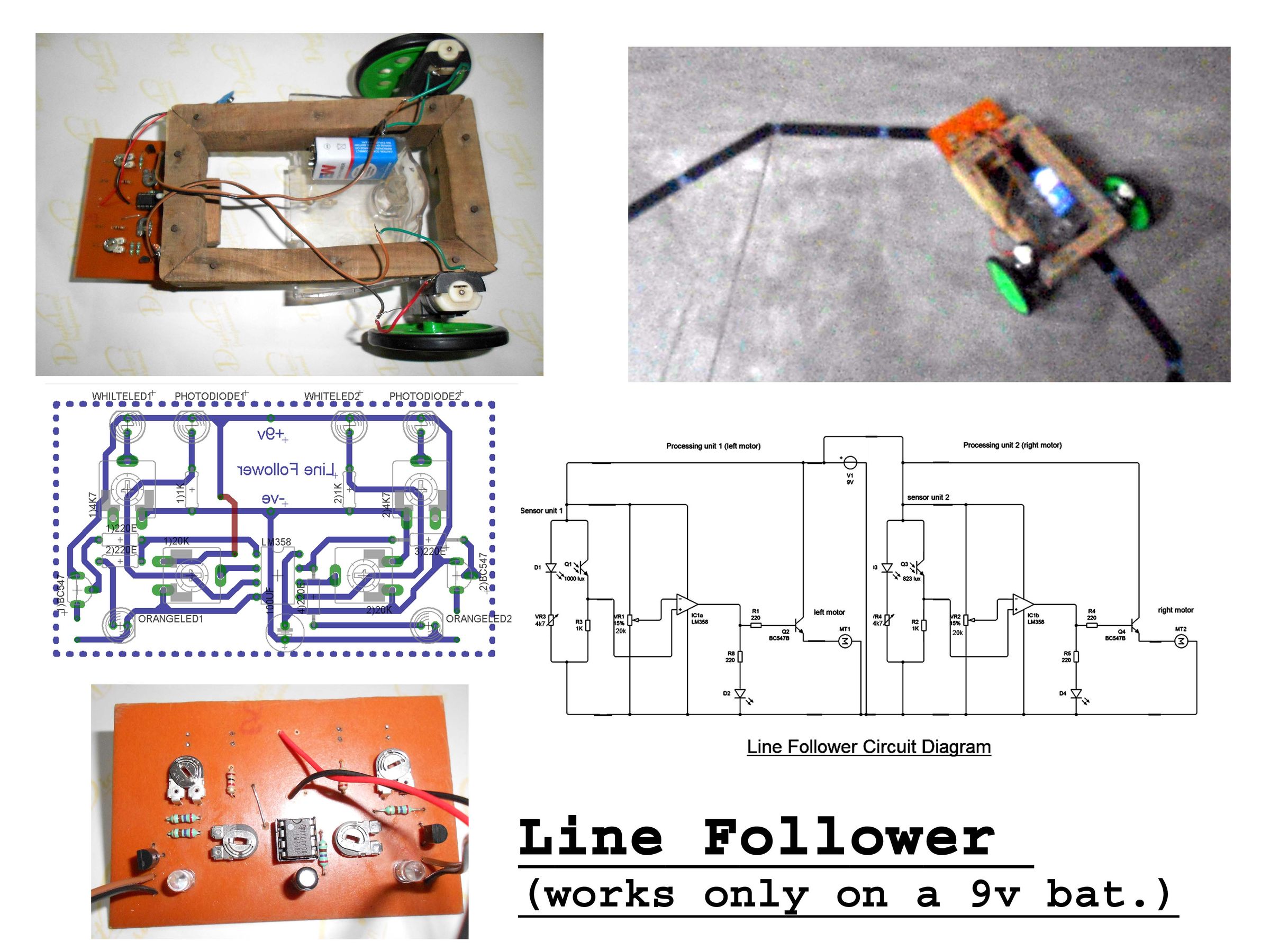 Simplest Line Follower Robot - Instructables