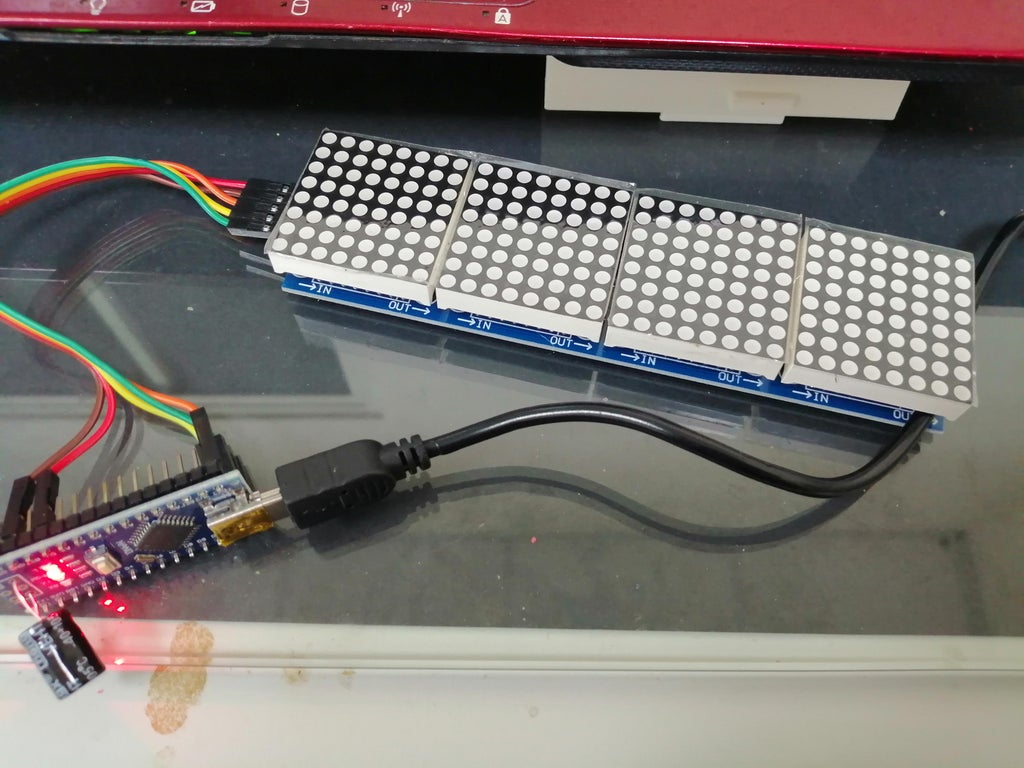 Controlling Led Matrix Array With Arduino Uno Arduino Powered Robot Face 4 Steps With