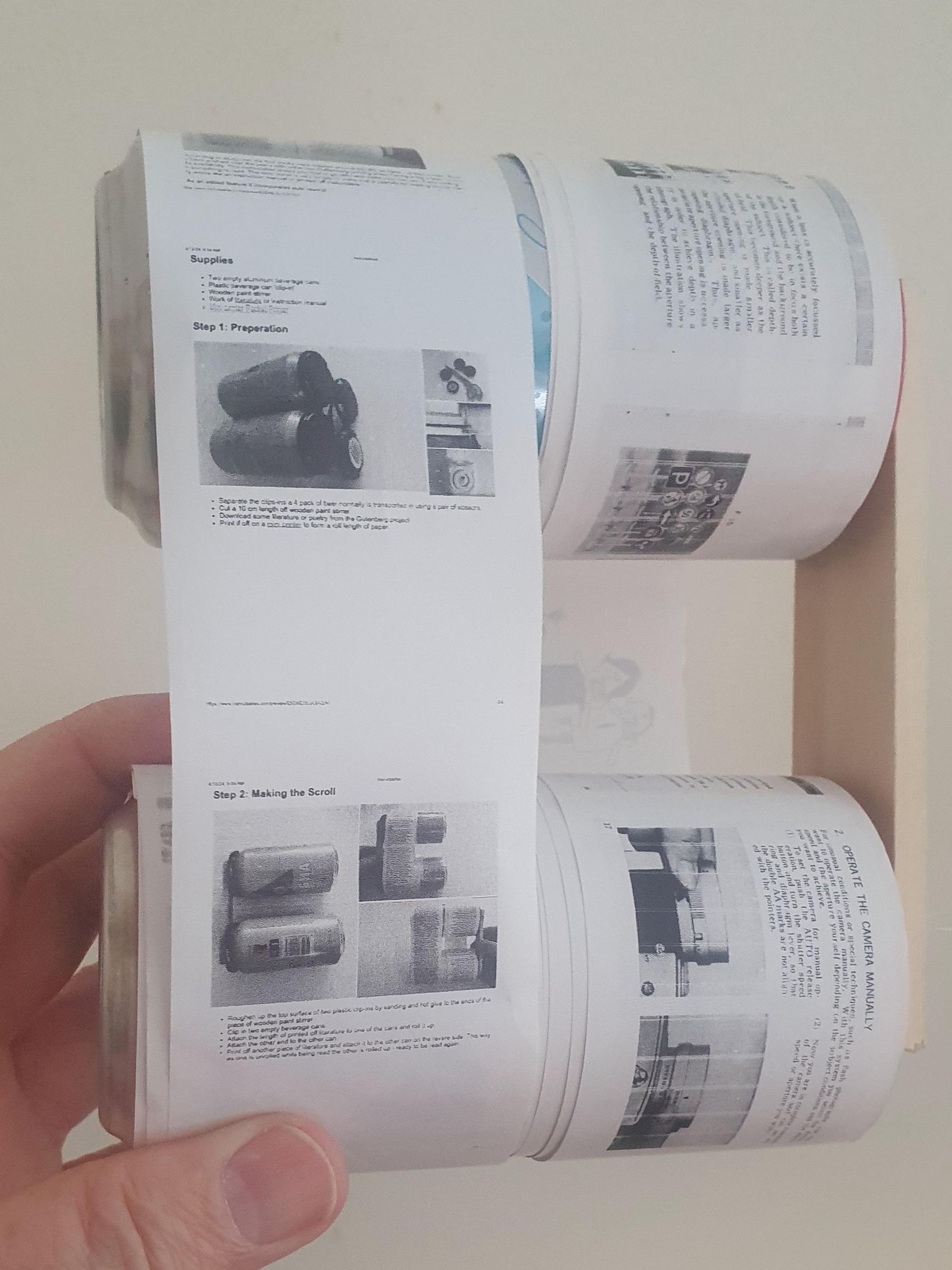 History of Books - Scroll With Auto Rewind : 3 Steps - Instructables