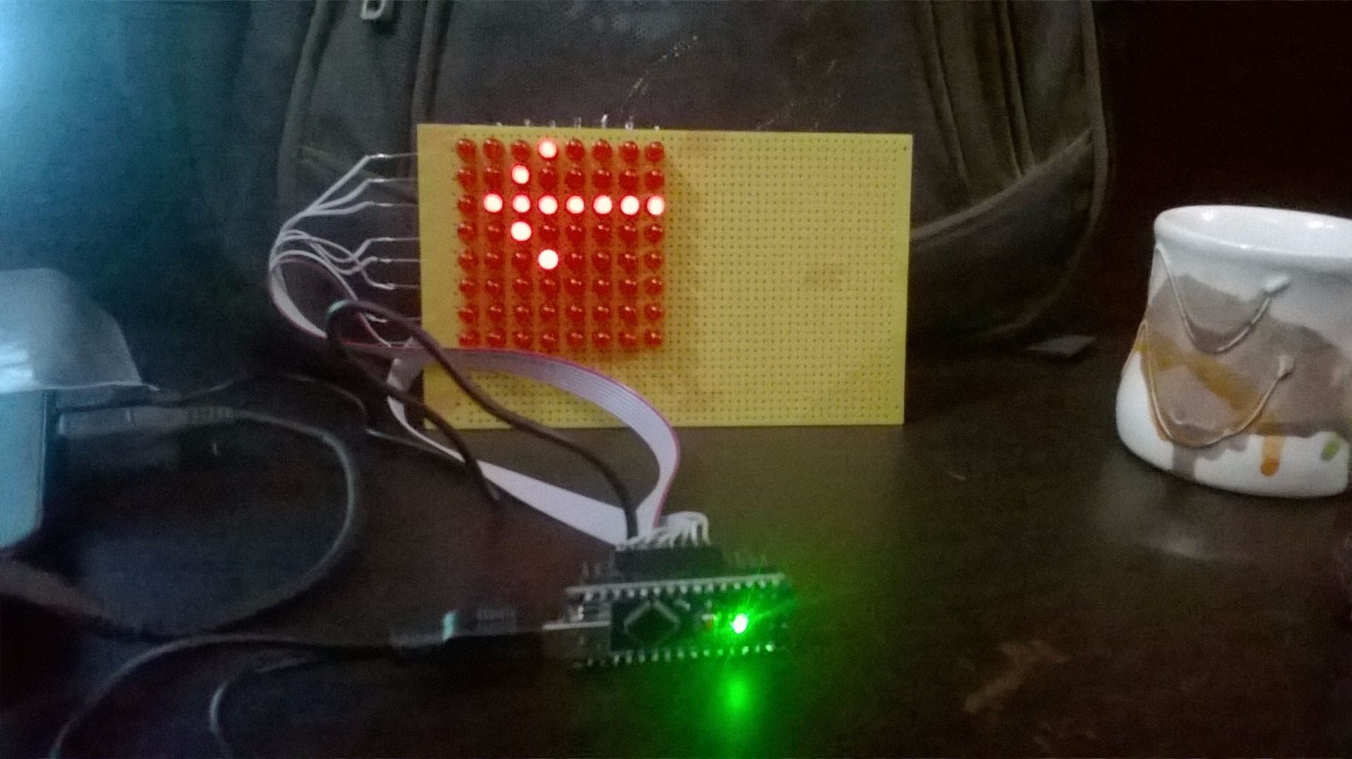 Led Matrix Display Row Column Scanning Using Arduino : 4 Steps ...