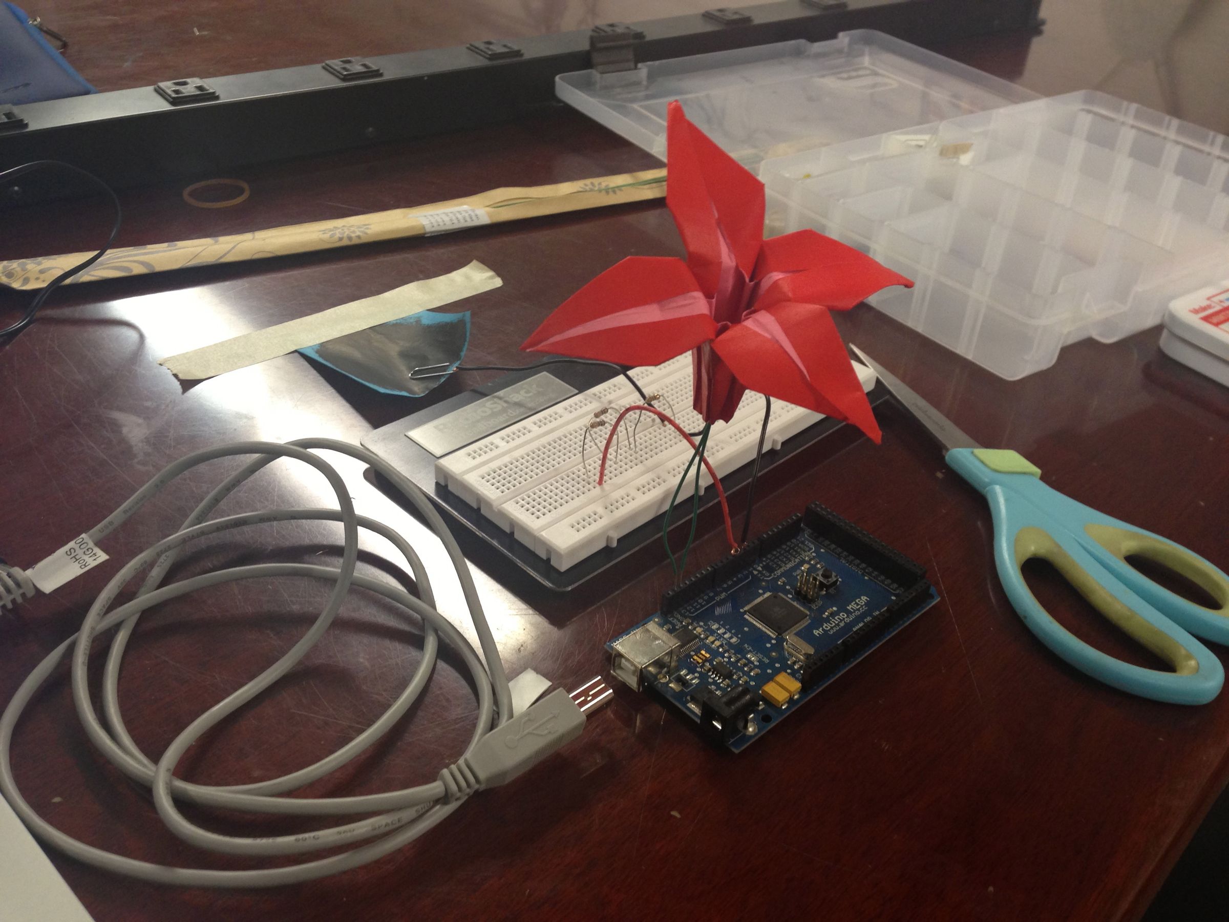 Proximity Sensing Origami Flower : 5 Steps - Instructables