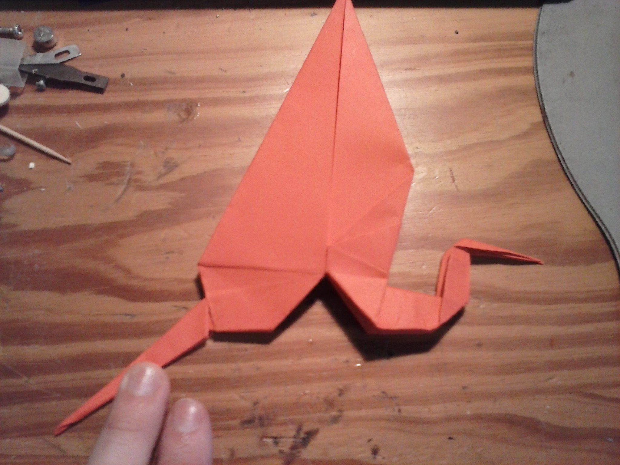 Origami Heron With Flapping Wings : 5 Steps - Instructables