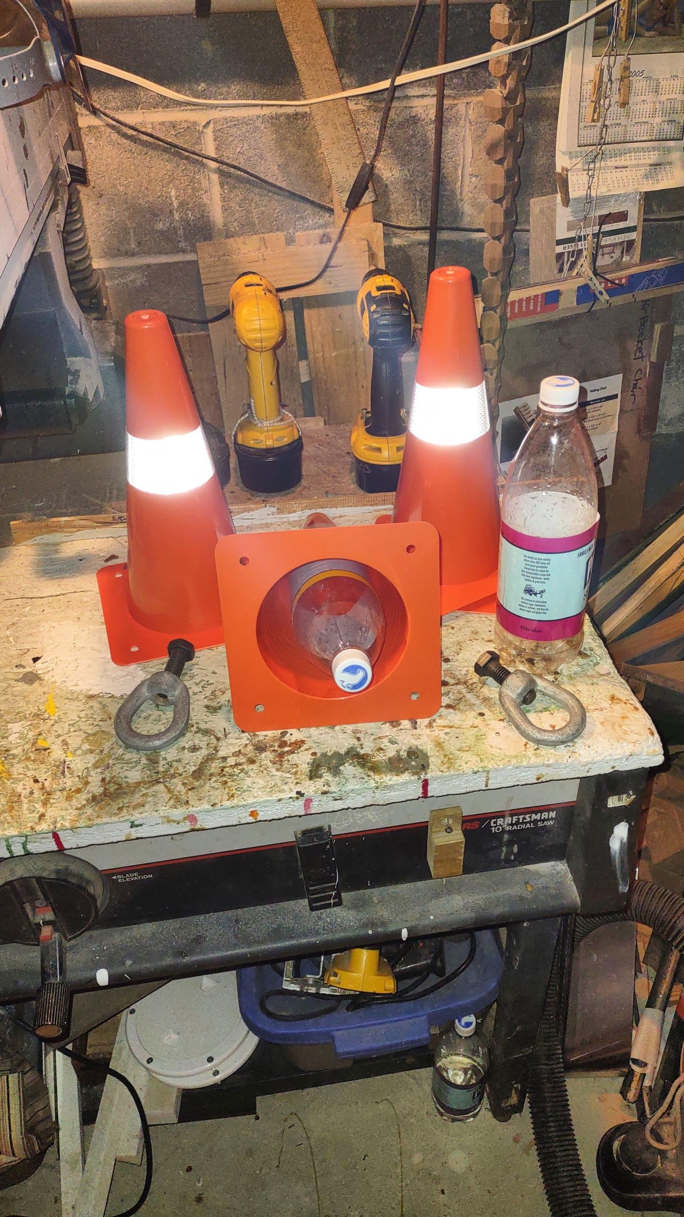Traffic Cone Floating Buoy From the $1.25 Store With Upcycled Material ...